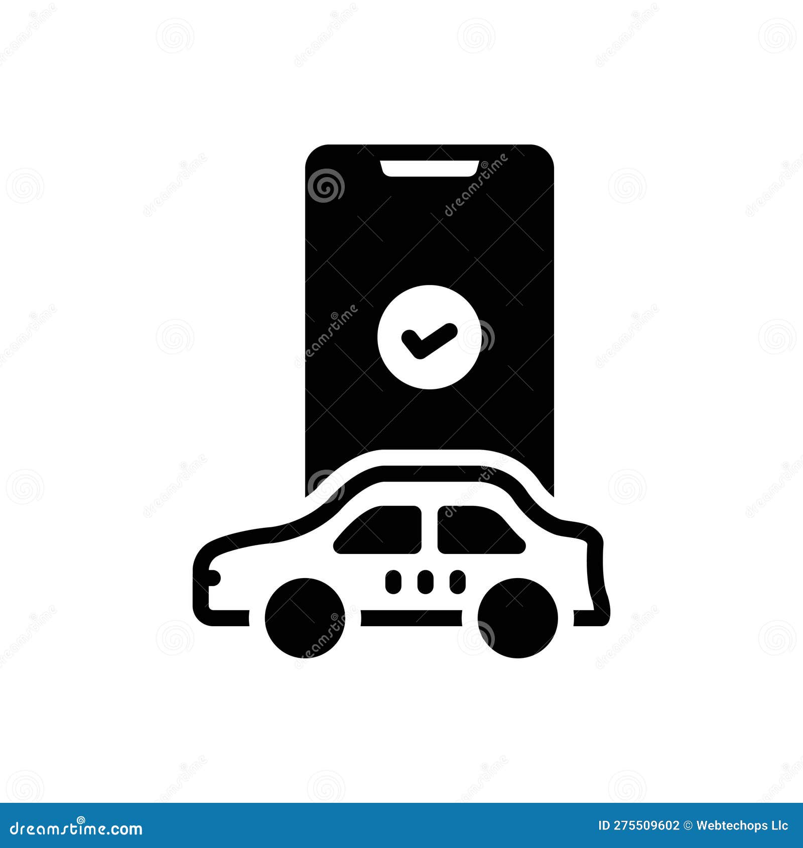 Black Solid Icon for Bookings, Reservation and Travel Stock ...