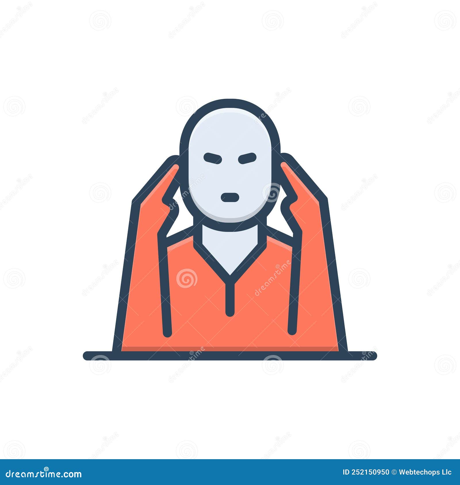 Color Illustration Icon for Bother, Tension and Harassment Stock Vector ...