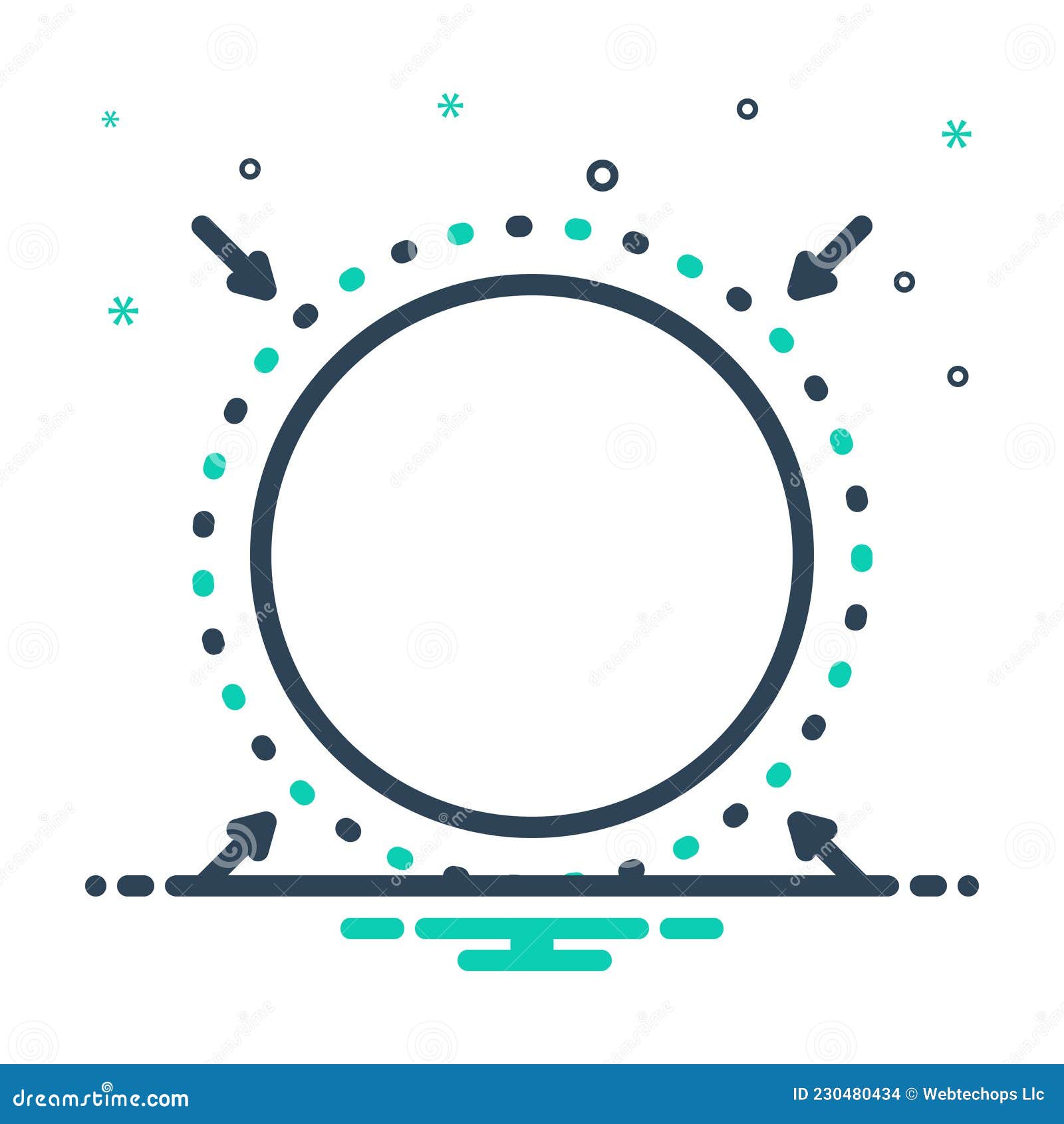 Mix Icon for Boundary, Limit and Range Stock Vector - Illustration of ...