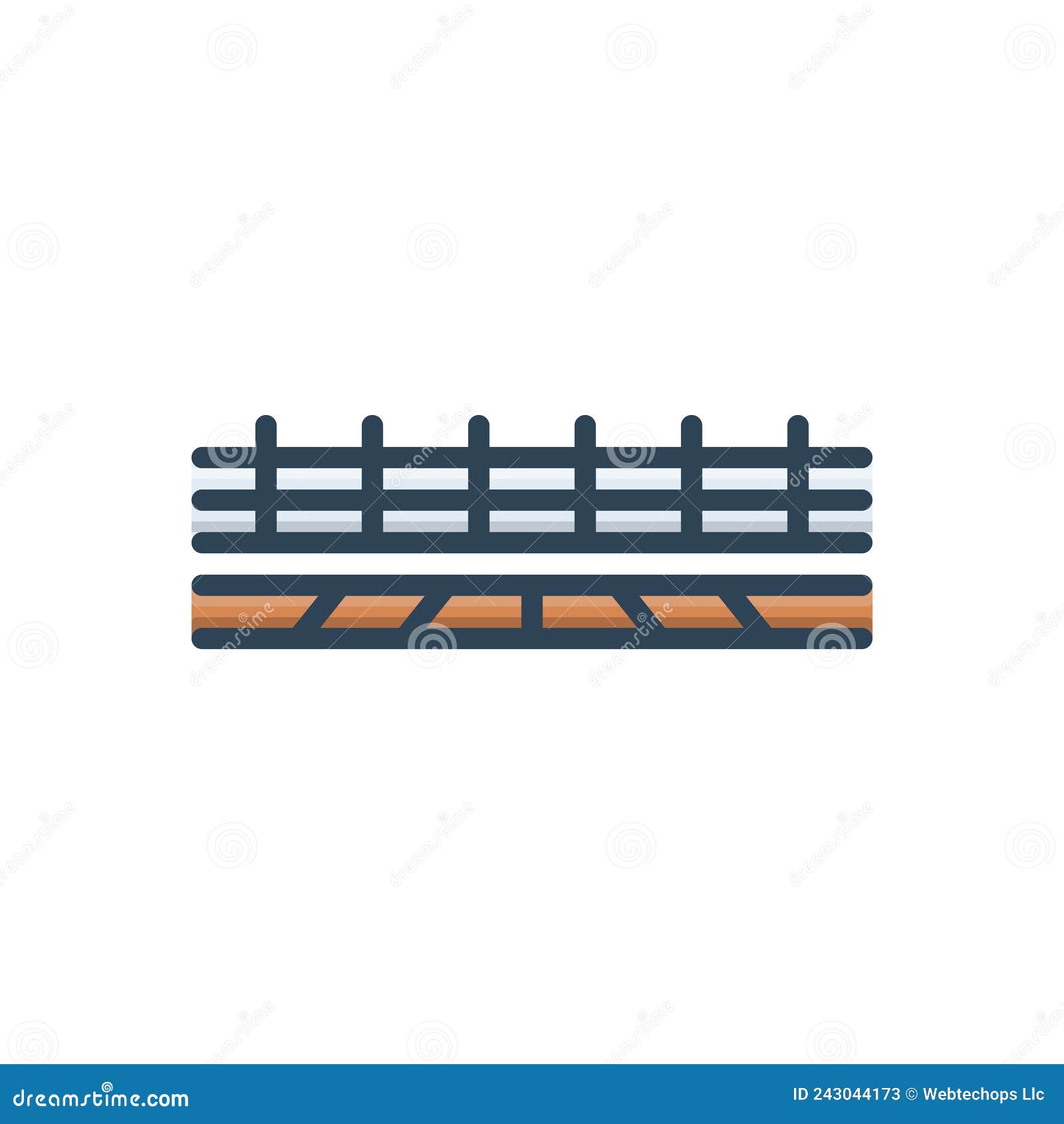 Color Illustration Icon for Boundary, Protection and Security Stock ...