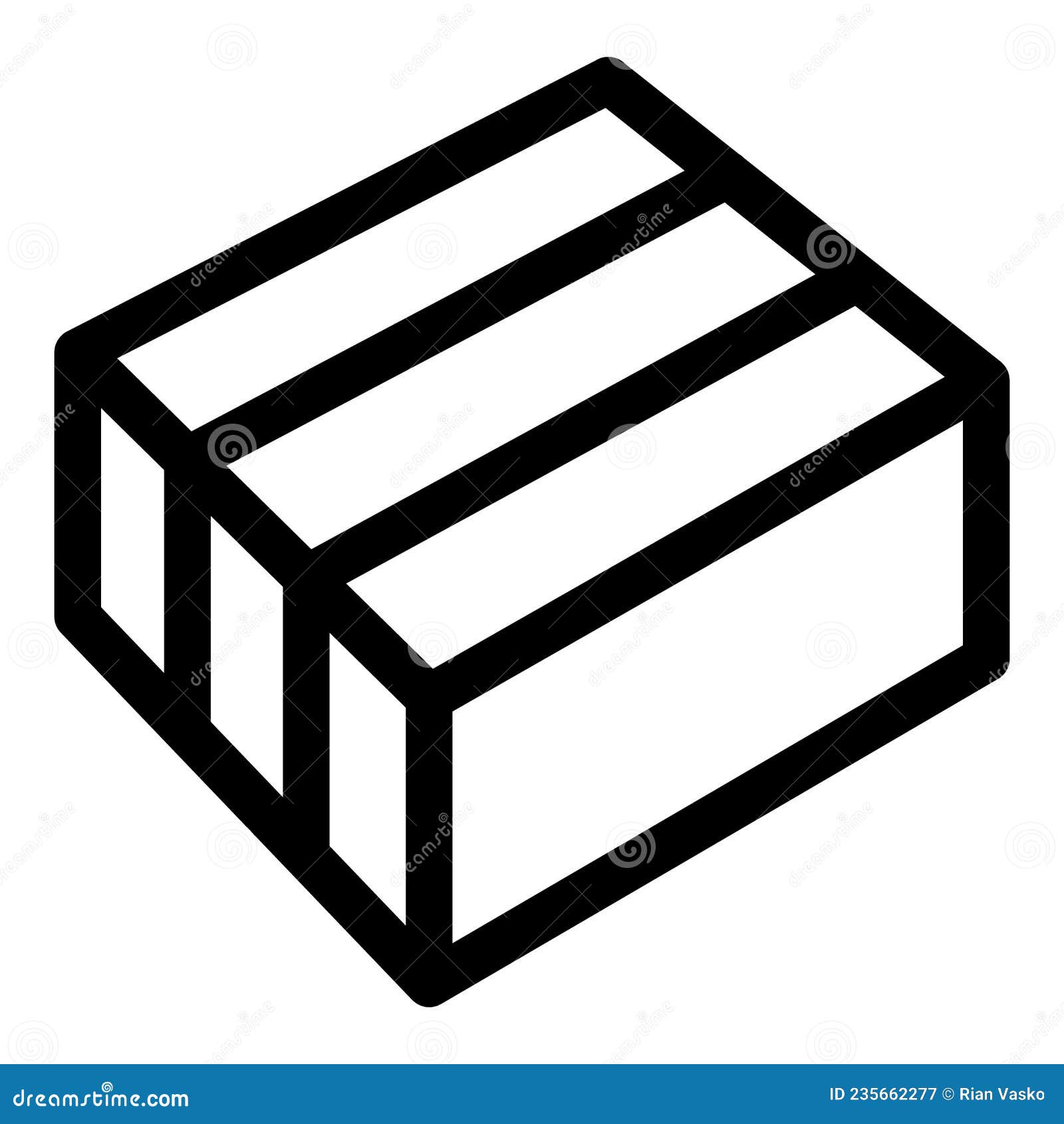 Box ( sample one ) stock vector. Illustration of clock - 235662277