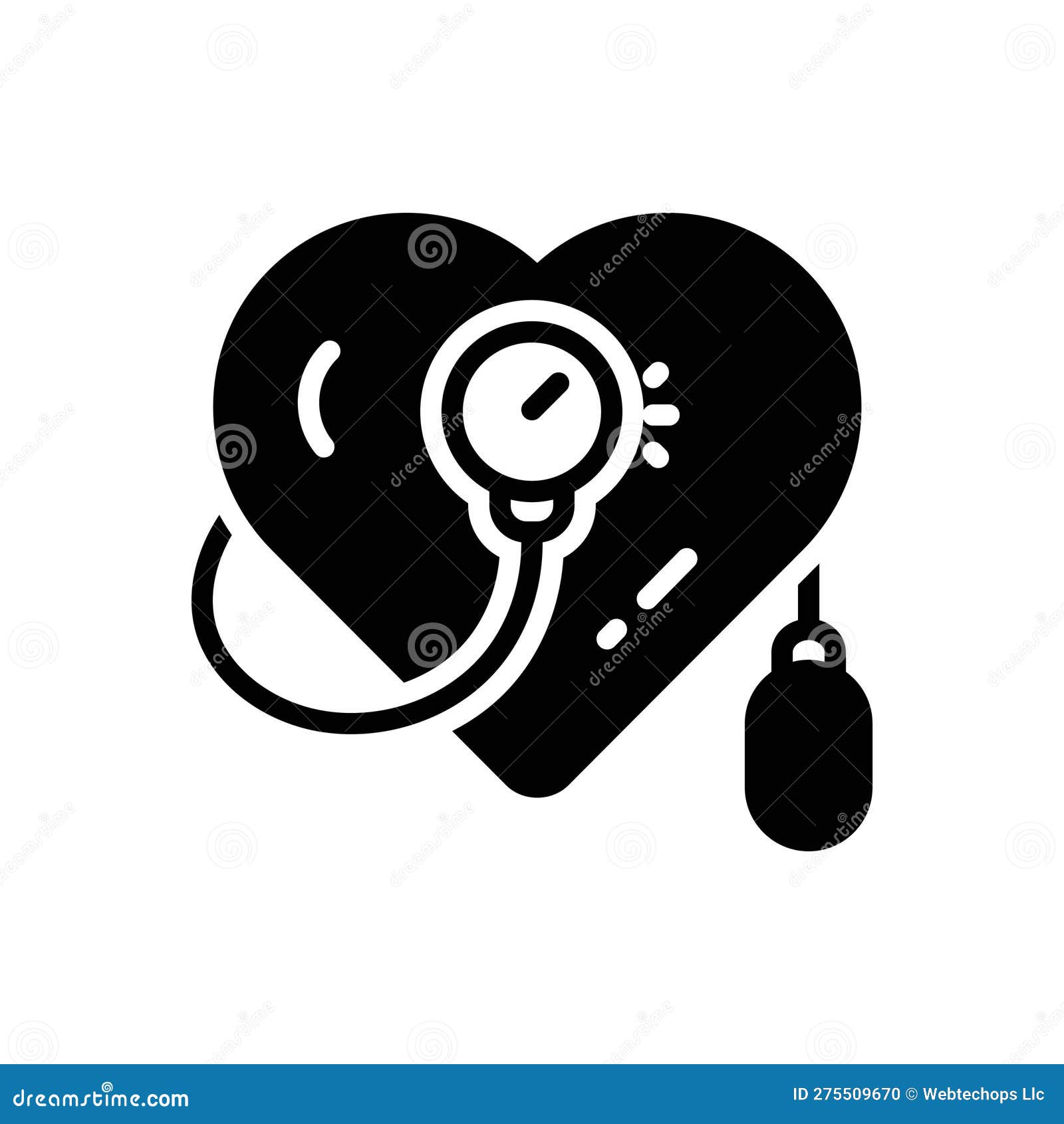 Black Solid Icon for Bp, Medical and Checkup Stock Vector ...