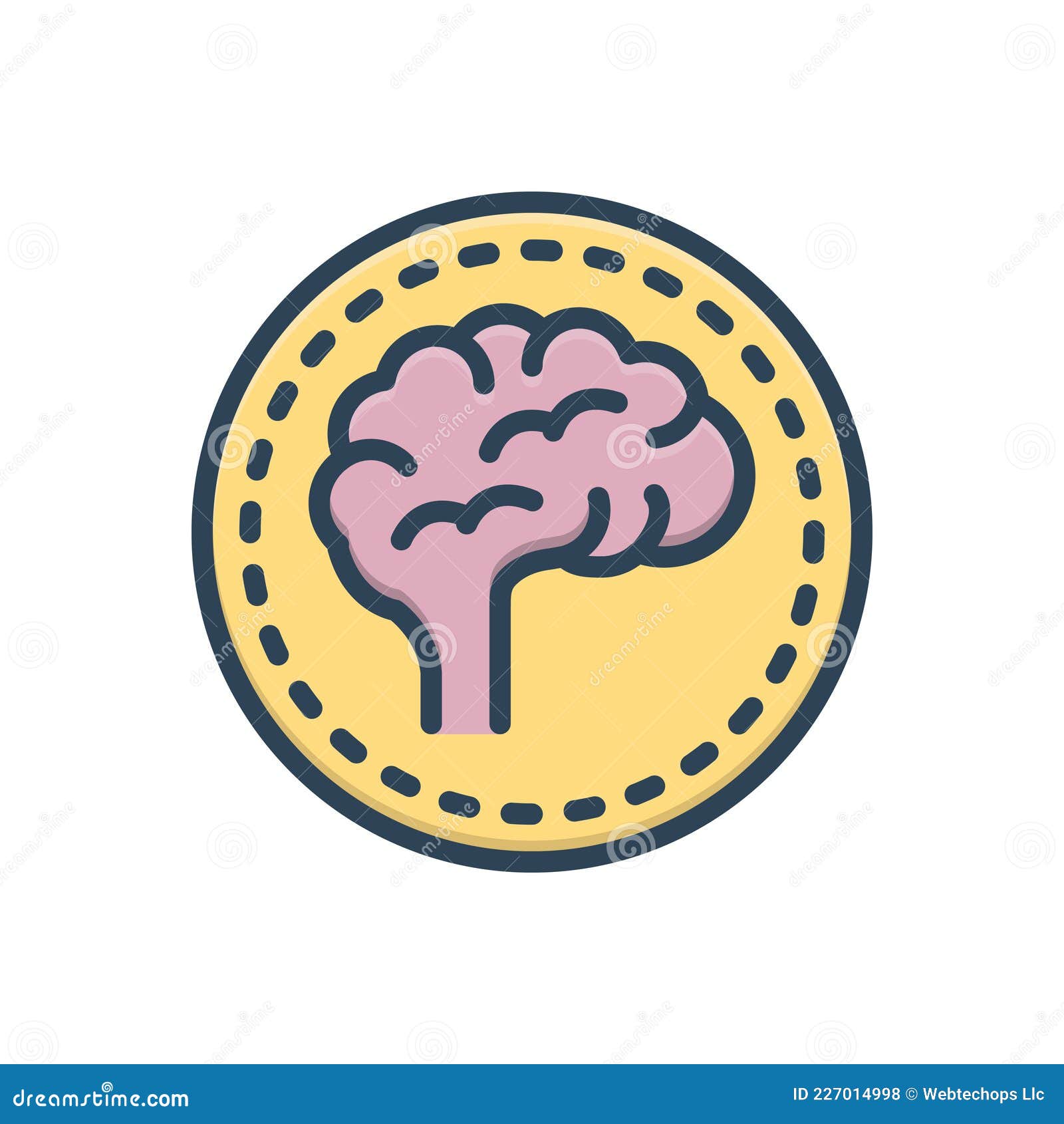 Color Illustration Icon for Brain, Brainwash and Mind Stock ...