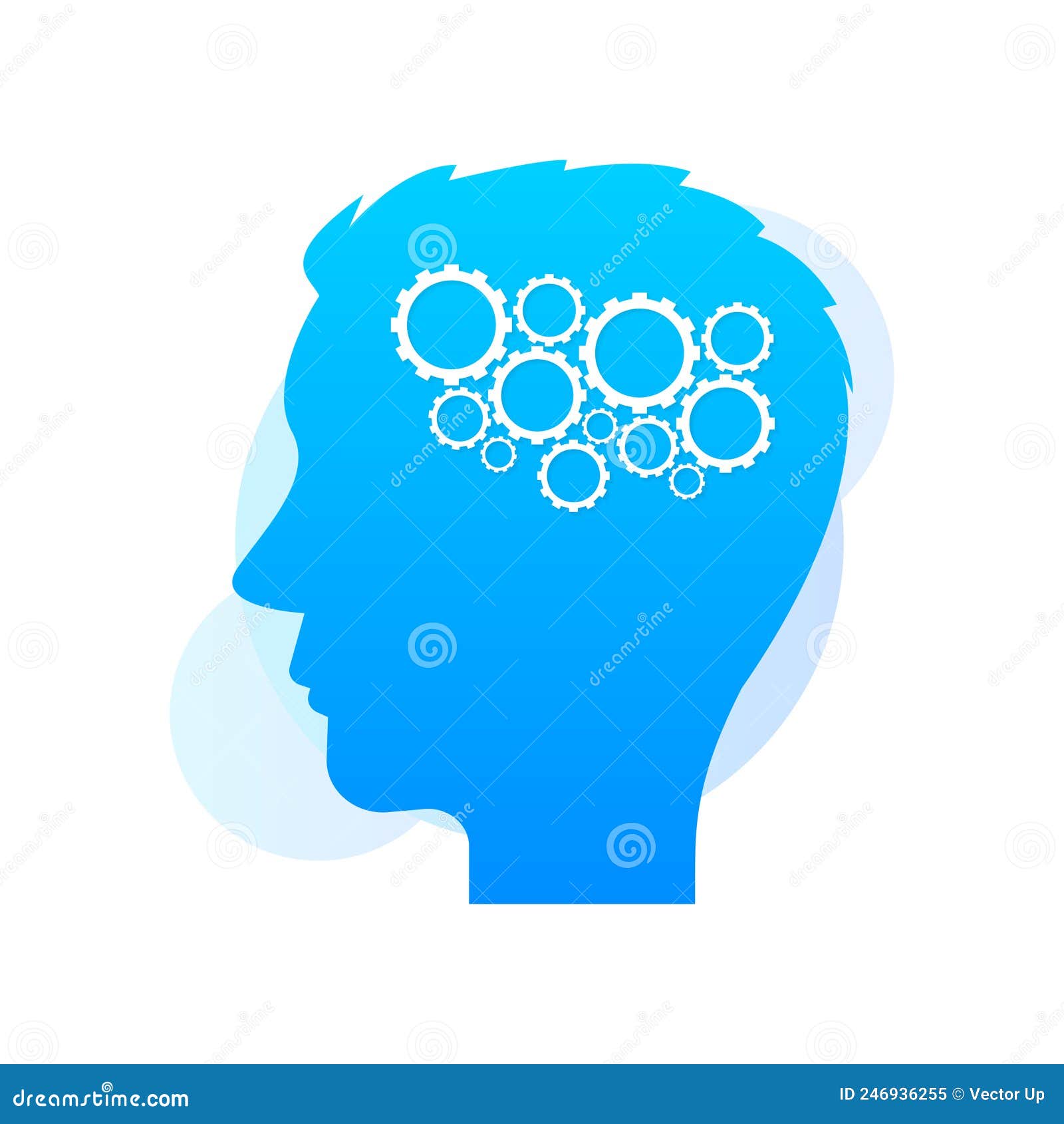 Brain Setting Logo Design. Vector Illustration | CartoonDealer.com ...
