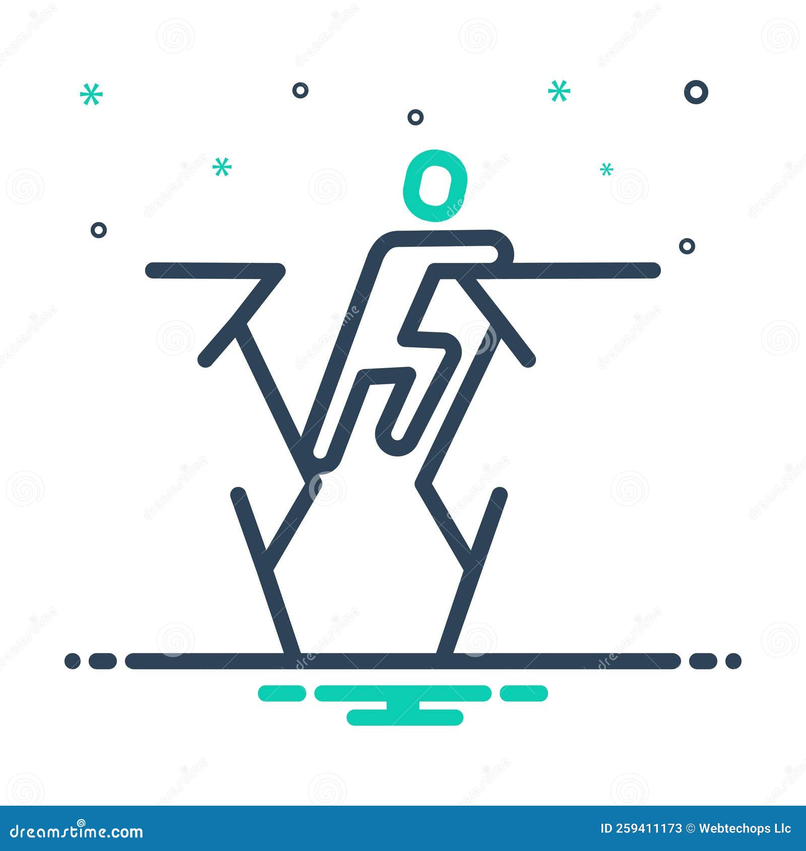 Mix Icon for Brave, Courageous and Valiant Stock Illustration ...