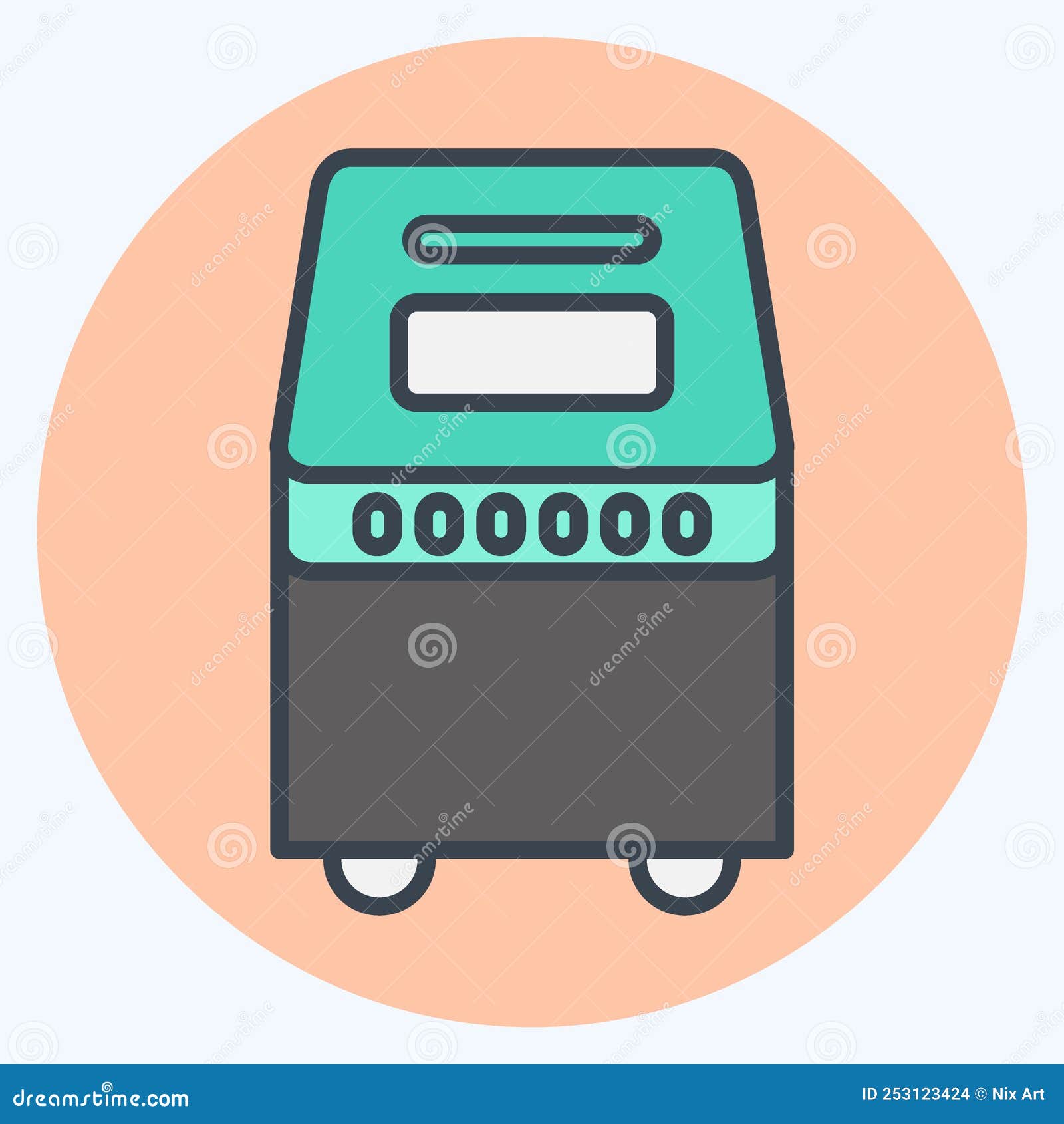 Icon Bread Maker. Suitable for Kitchen Appliances Symbol. Color Mate ...