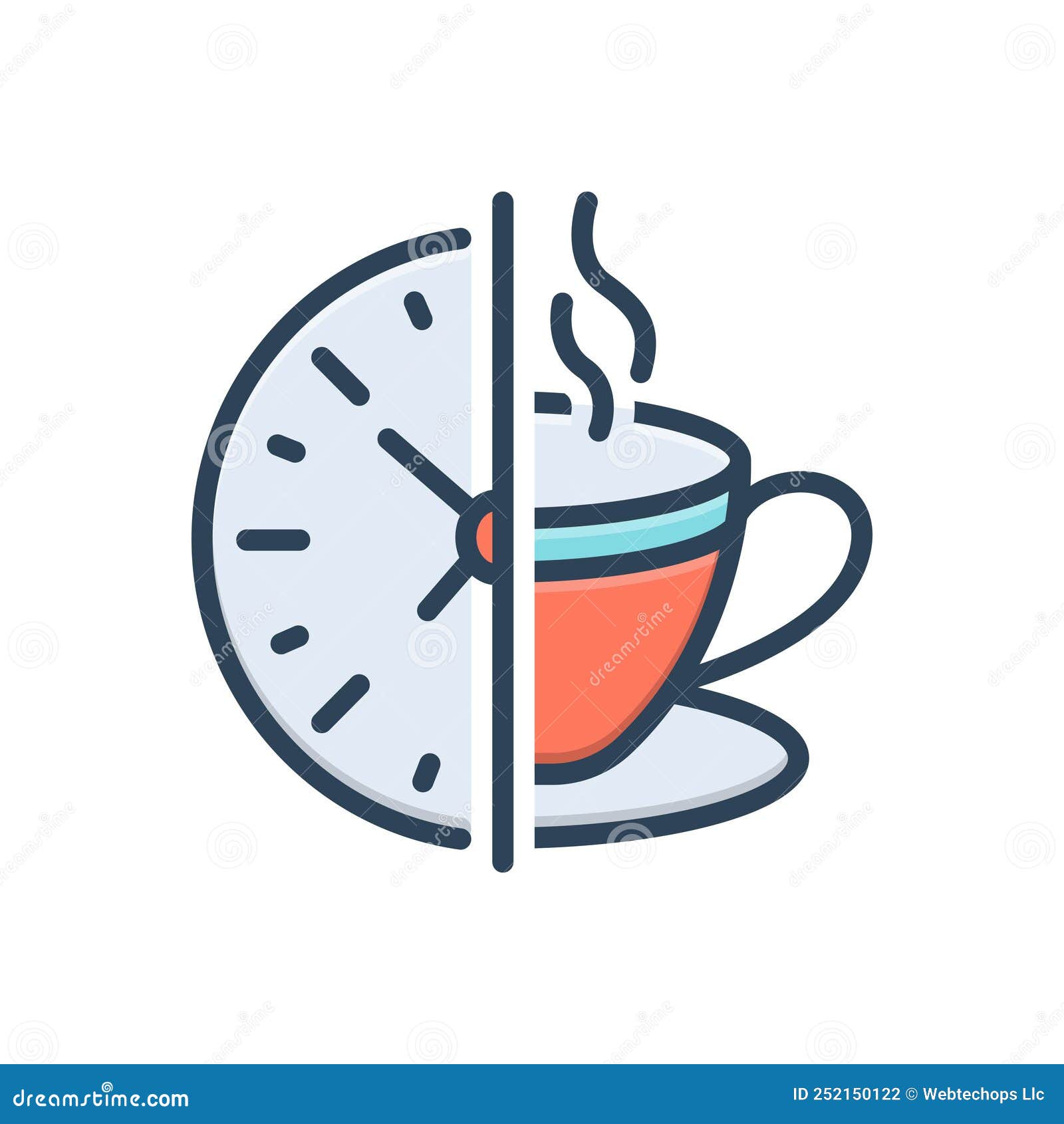 Color Illustration Icon for Breaks, Coffee and Beverage Stock Vector ...
