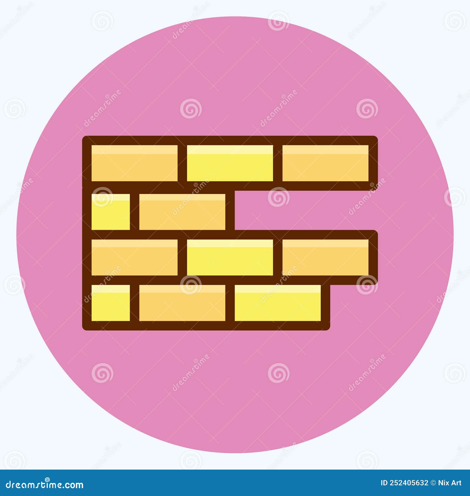 Icon Brickwork. Suitable for Building Symbol. Flat Style. Simple Design ...