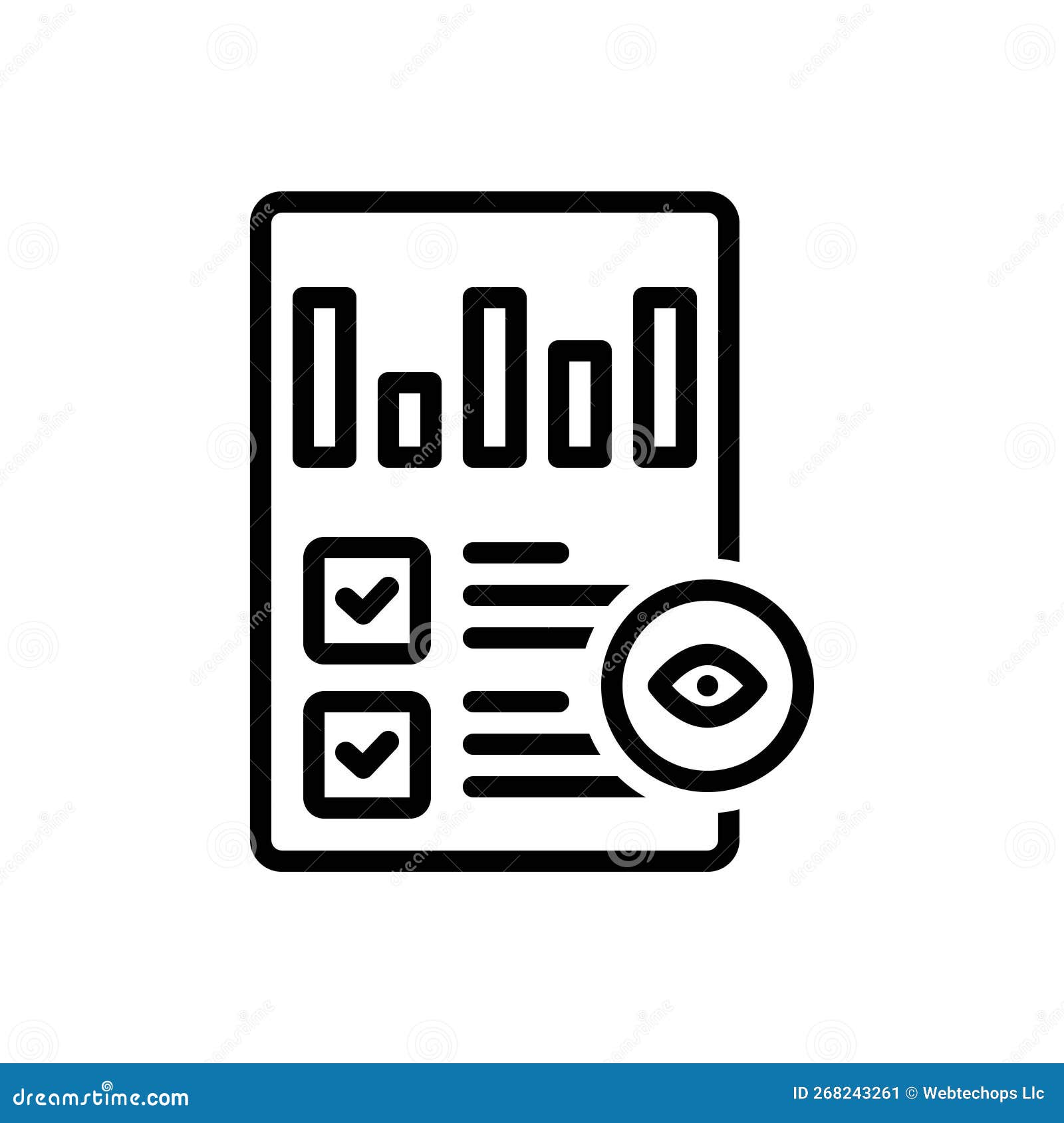 Black Line Icon for Brief, Concise and Abbreviated Stock Illustration ...