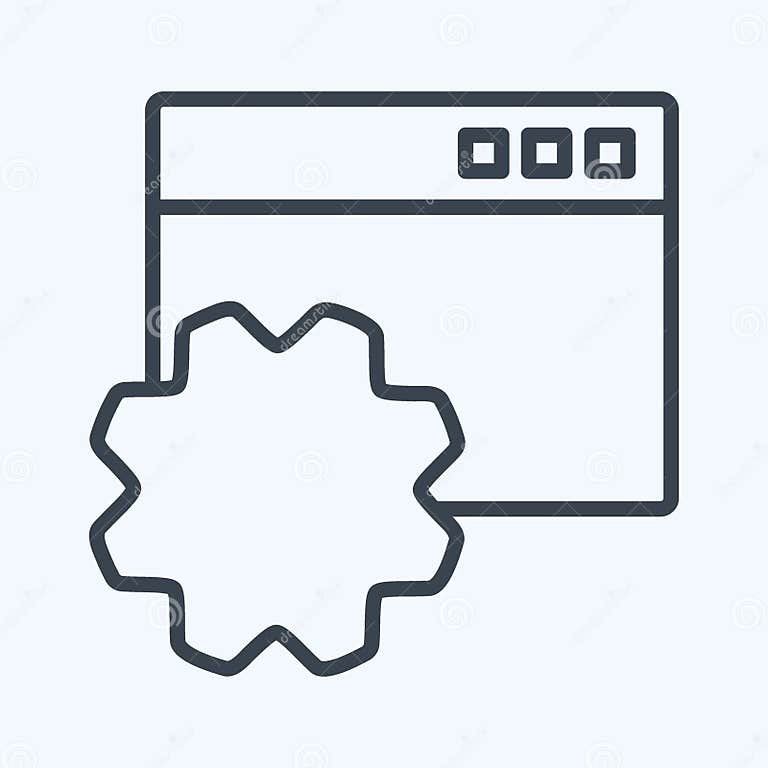 Icon Browser Configurations. Suitable for Programming Symbol. Line ...