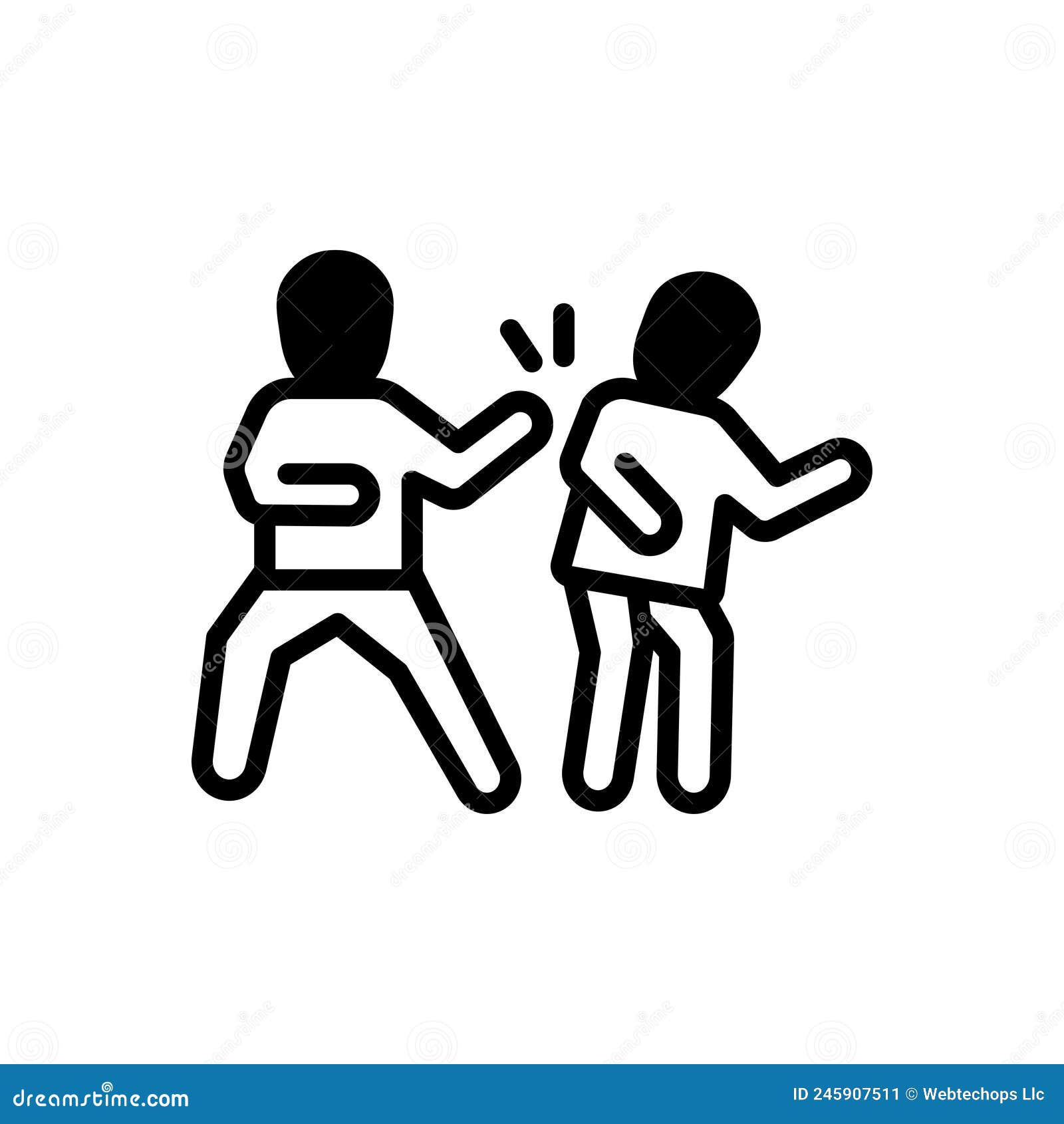 Black Solid Icon for Brutal, Ruthless and Cruel Stock Vector ...