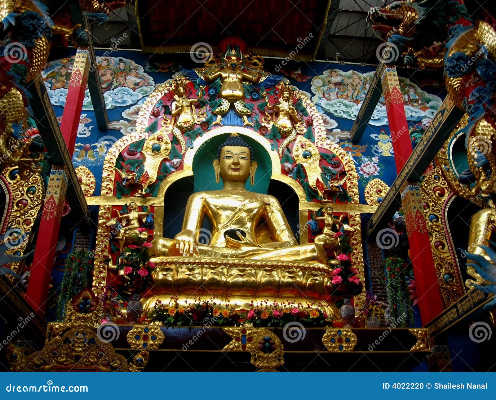 Icon of Buddha stock photo. Image of enlightened, leader - 4022220