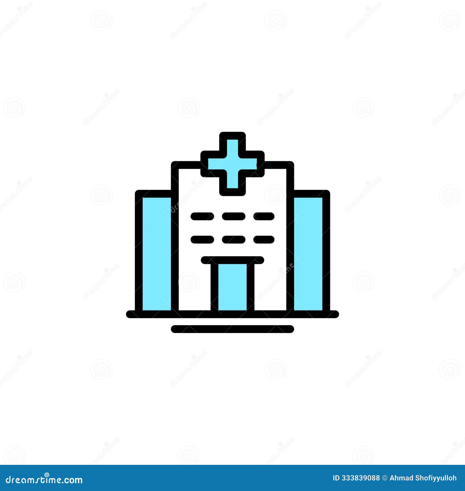 Icon Building Hospital Symbols Architecture Stock Illustration ...