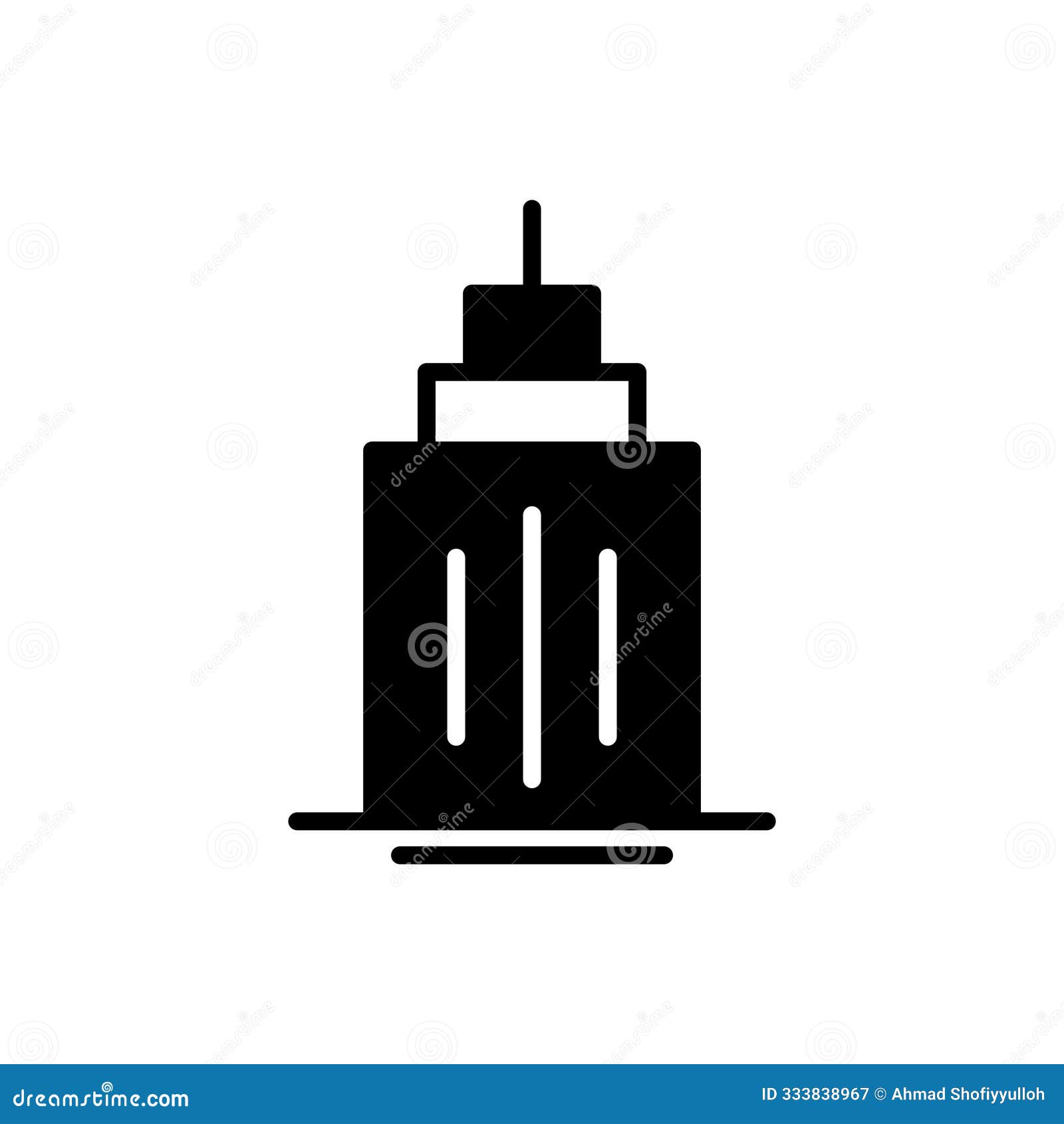 Icon Building Skyscaper Symbols Architecture Stock Illustration ...