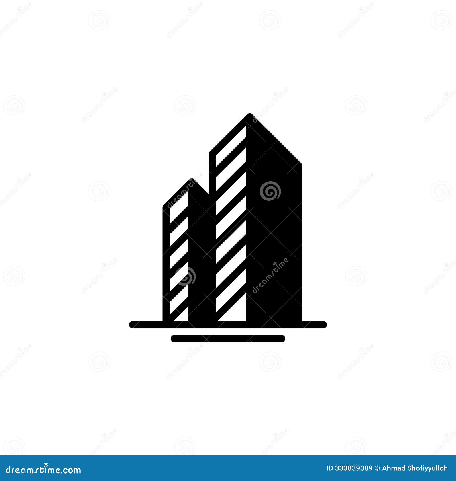 Icon Building Skyscaper Symbols Architecture Stock Vector ...