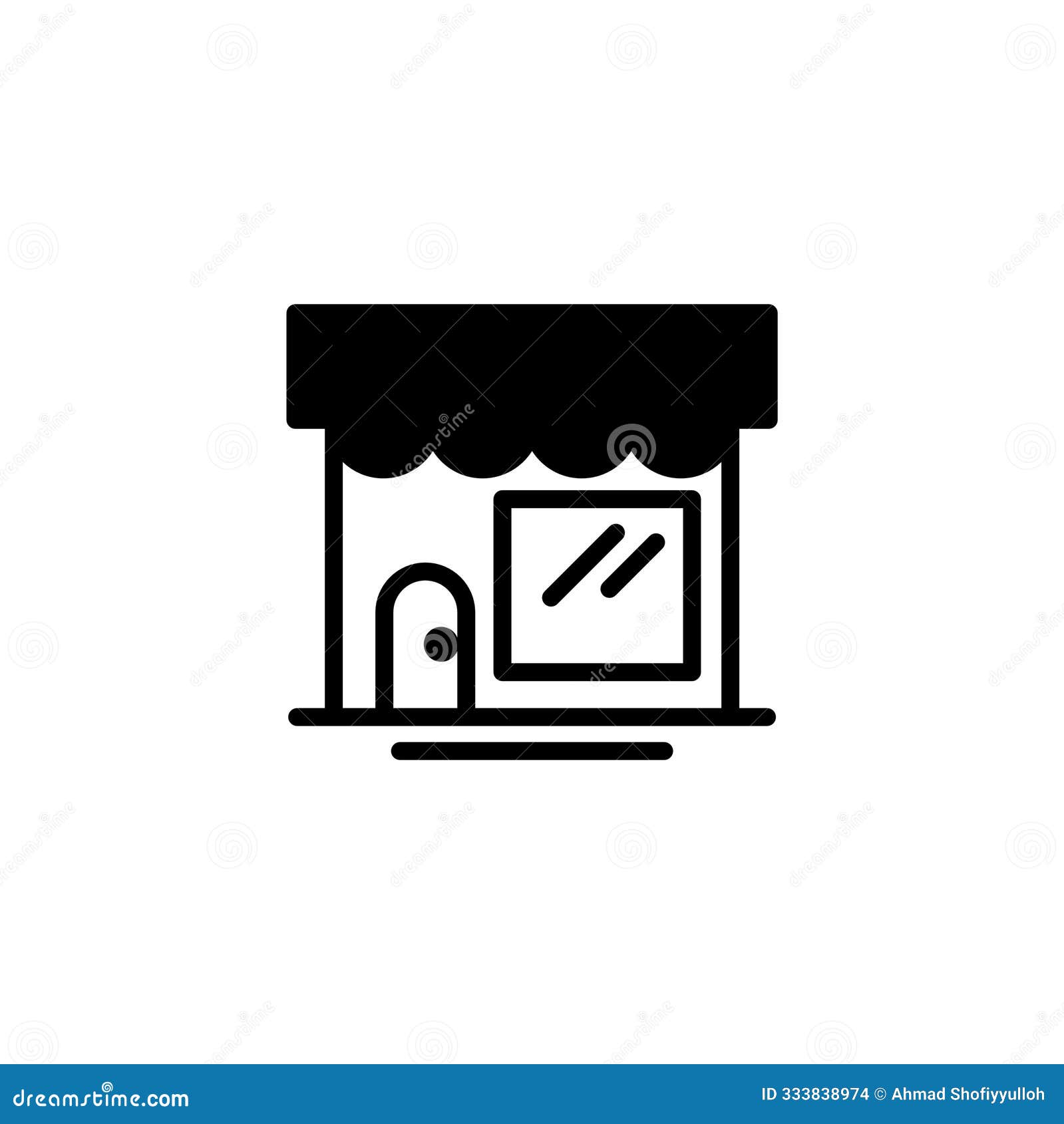 Icon Building Store or Mall Symbols Architecture Stock Illustration ...