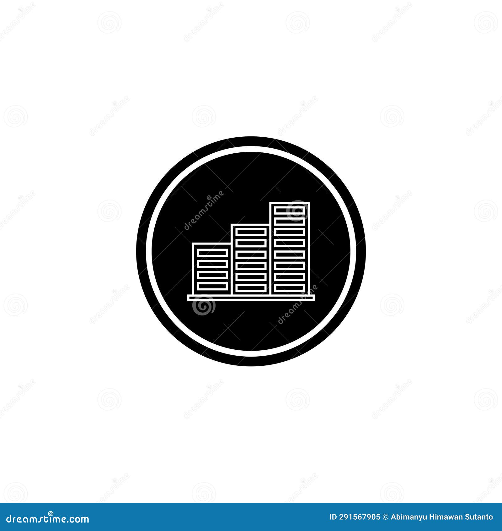 Icon building vector stock illustration. Illustration of urban - 291567905