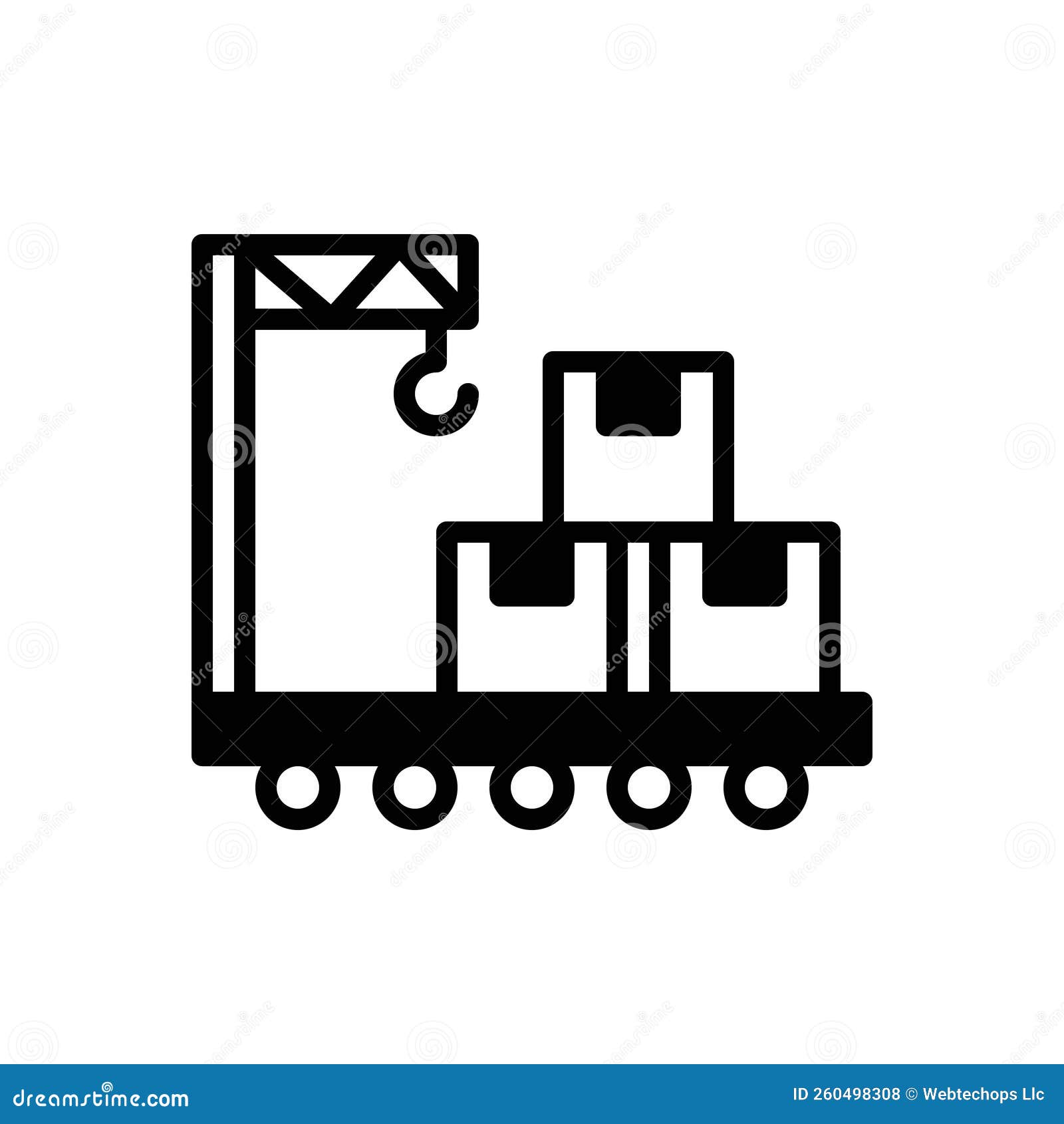 Black Solid Icon for Bulk, Shipment and Quantity Stock Vector ...