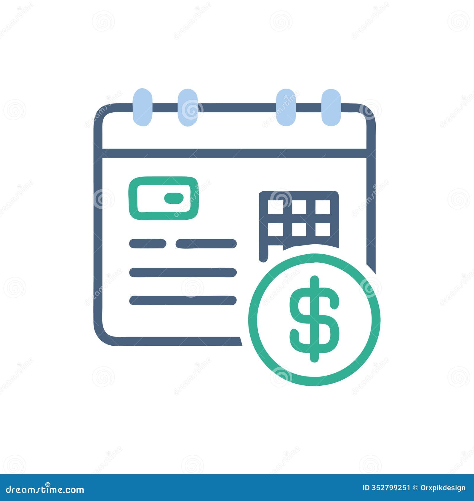 Icon For Business Expense Tracking Cartoon Vector | CartoonDealer.com ...