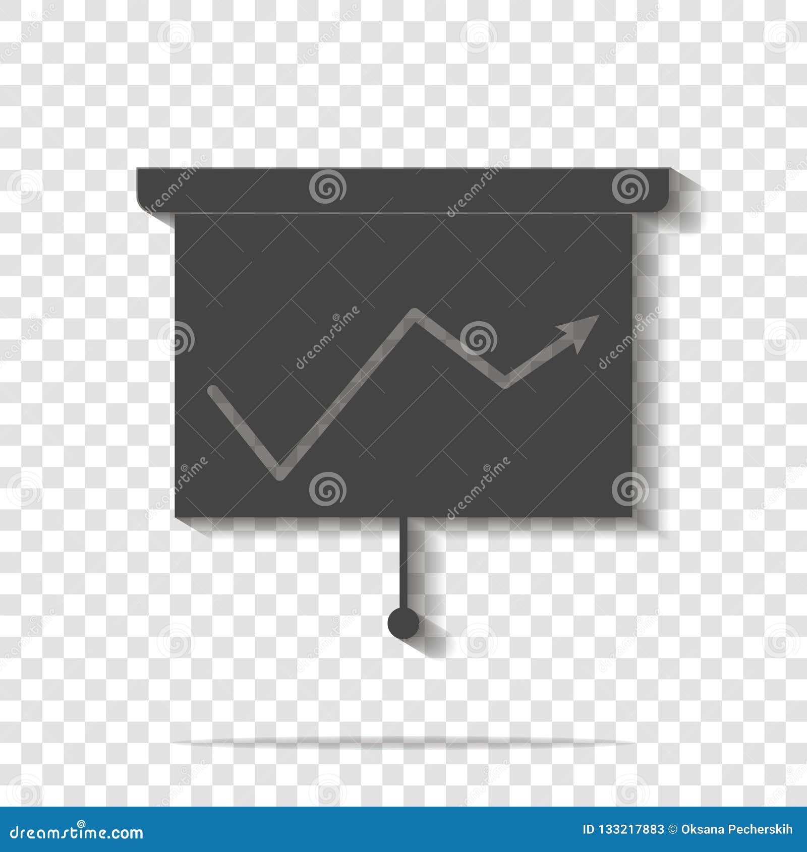 Icon Business Presentation on Transparent Background. Vector Ill Stock ...