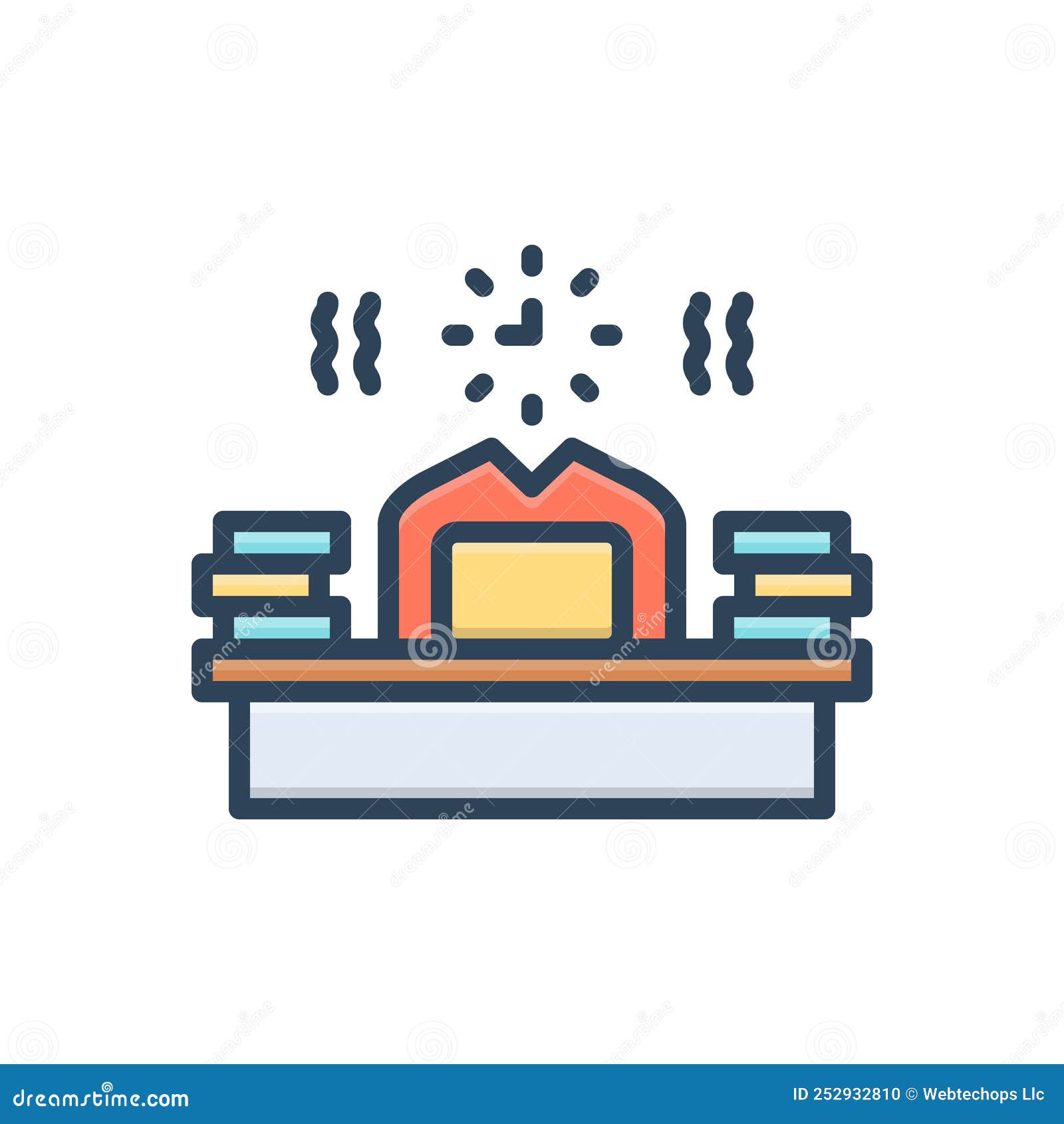 Color Illustration Icon for Busy, Engaged and Dissipated Stock Vector ...