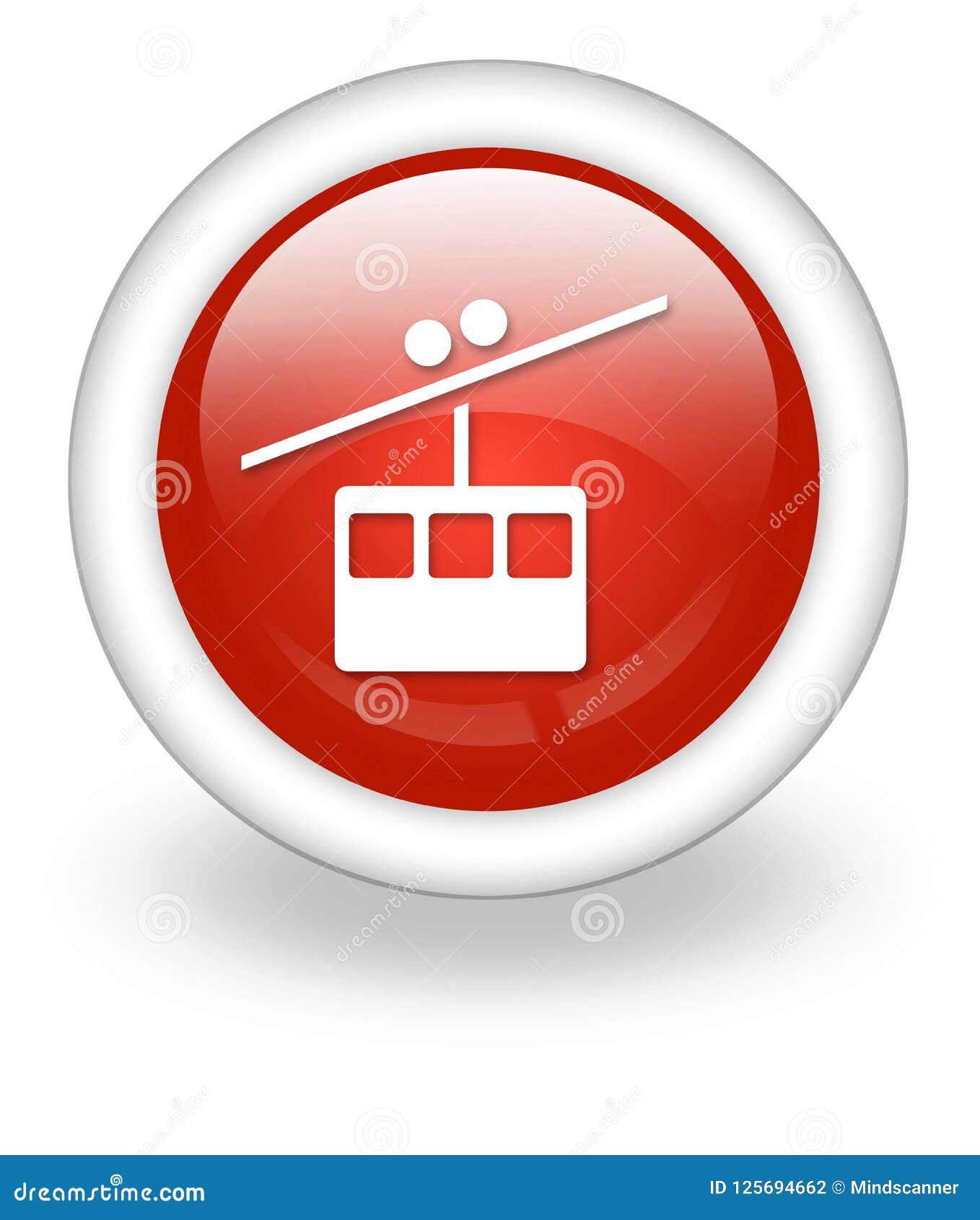 Icon, Button, Pictogram Aerial Tramway Stock Illustration ...