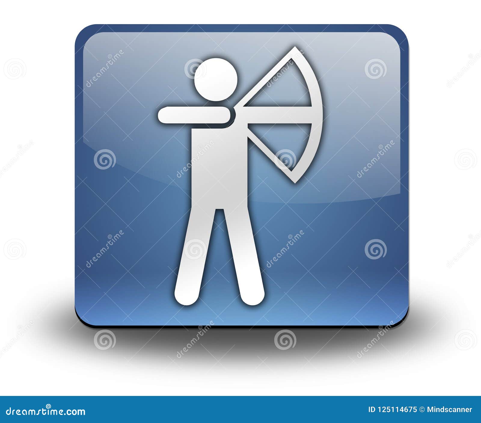 Icon, Button, Pictogram Archery Stock Illustration - Illustration of ...