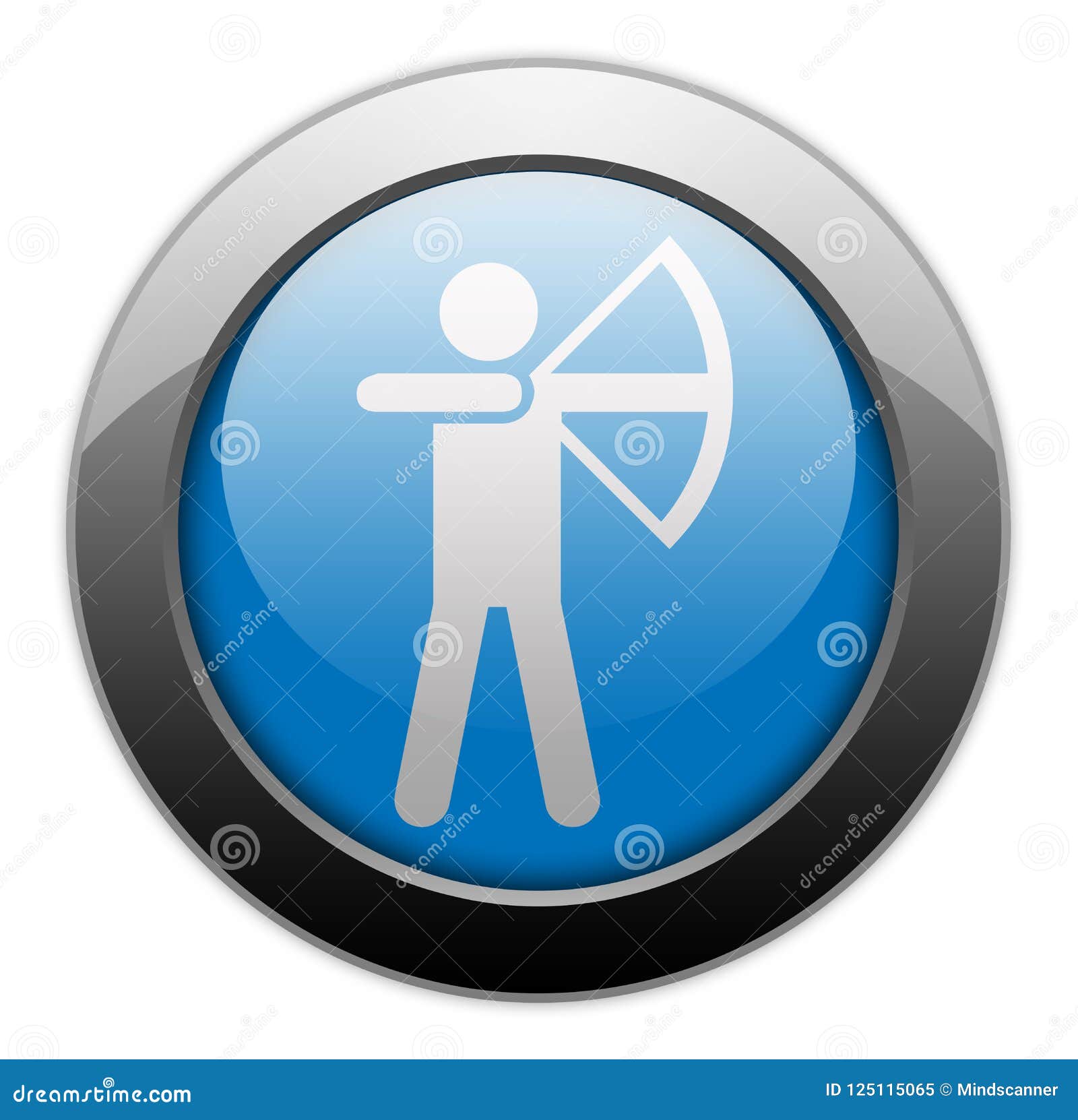 Icon, Button, Pictogram Archery Stock Illustration - Illustration of ...