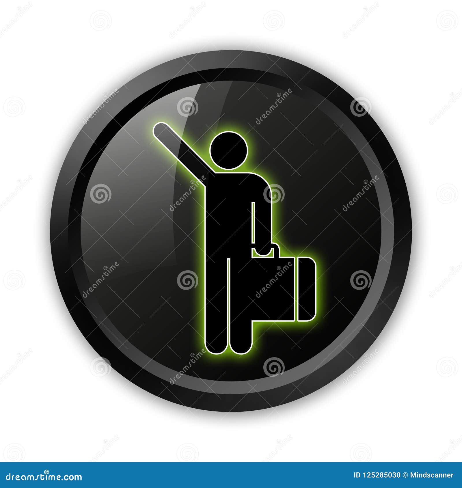 Icon, Button, Pictogram Arriving Flights Stock Illustration ...