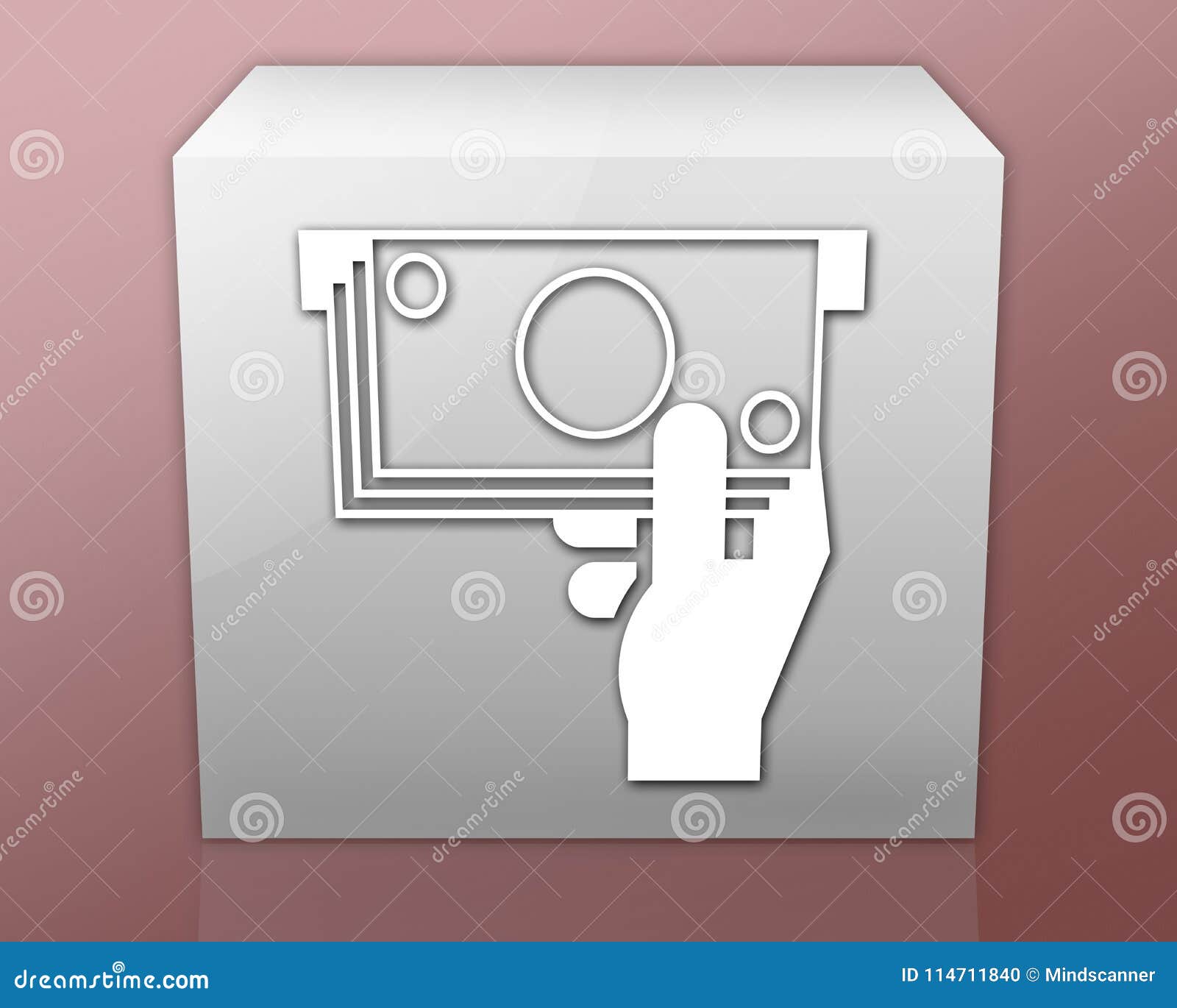 Icon, Button, Pictogram ATM Stock Illustration - Illustration of ...