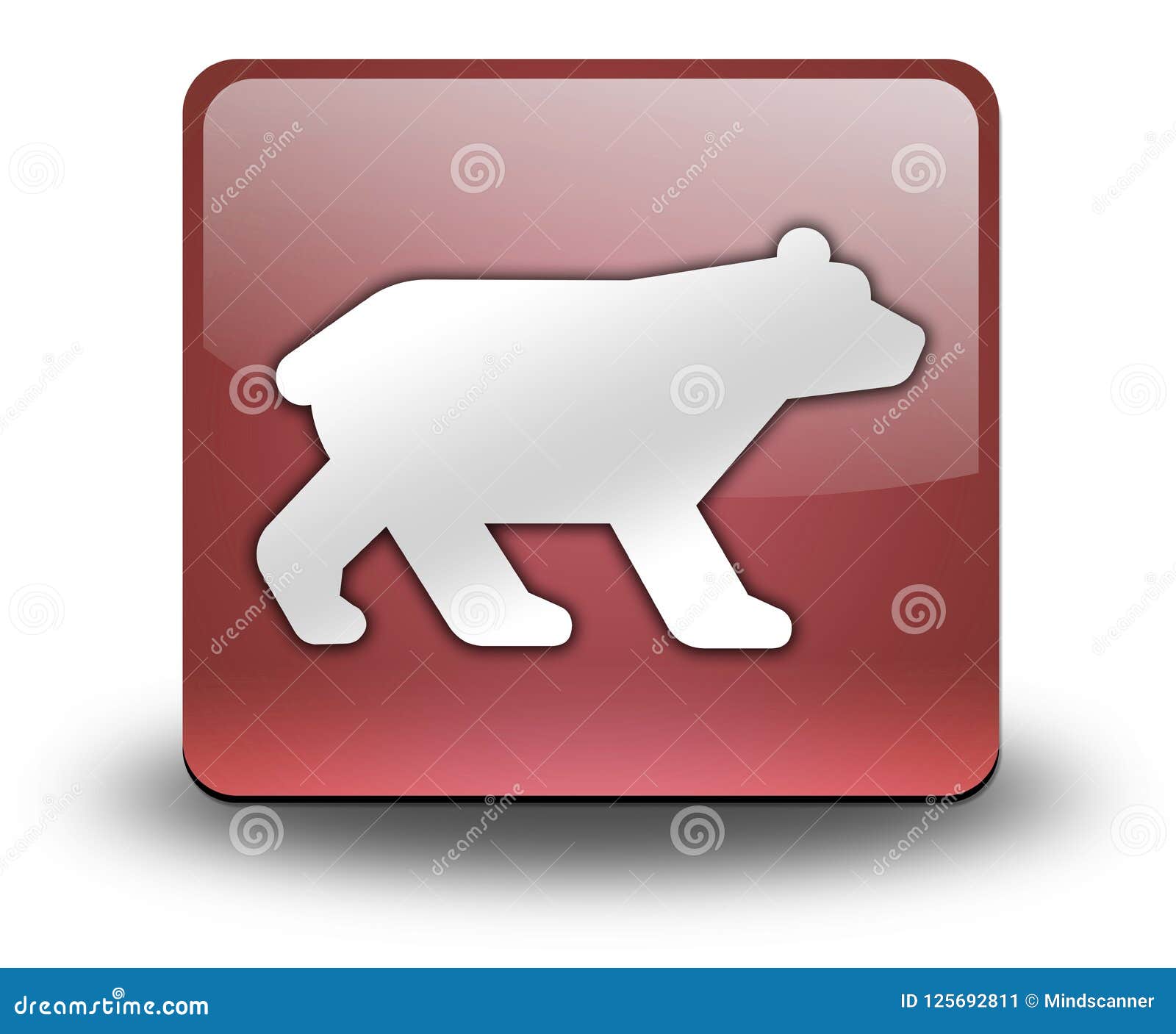 Icon, Button, Pictogram Bear Stock Illustration - Illustration of black ...