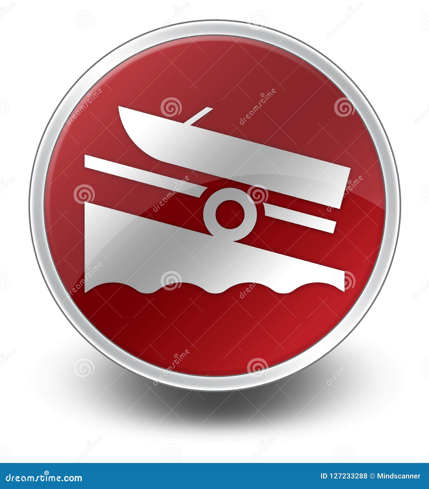 Icon, Button, Pictogram Boat Ramp Stock Illustration - Illustration of ...