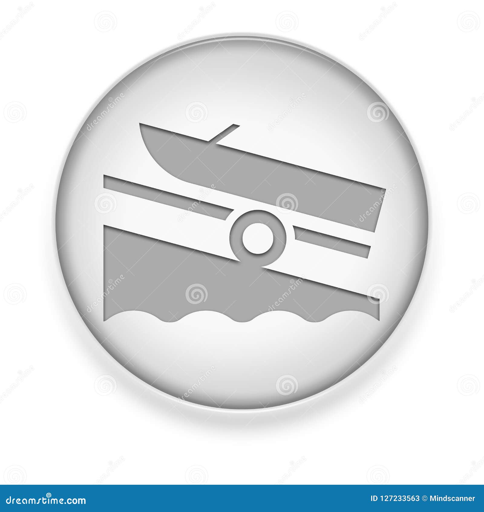 Icon, Button, Pictogram Boat Ramp Stock Illustration - Illustration of ...