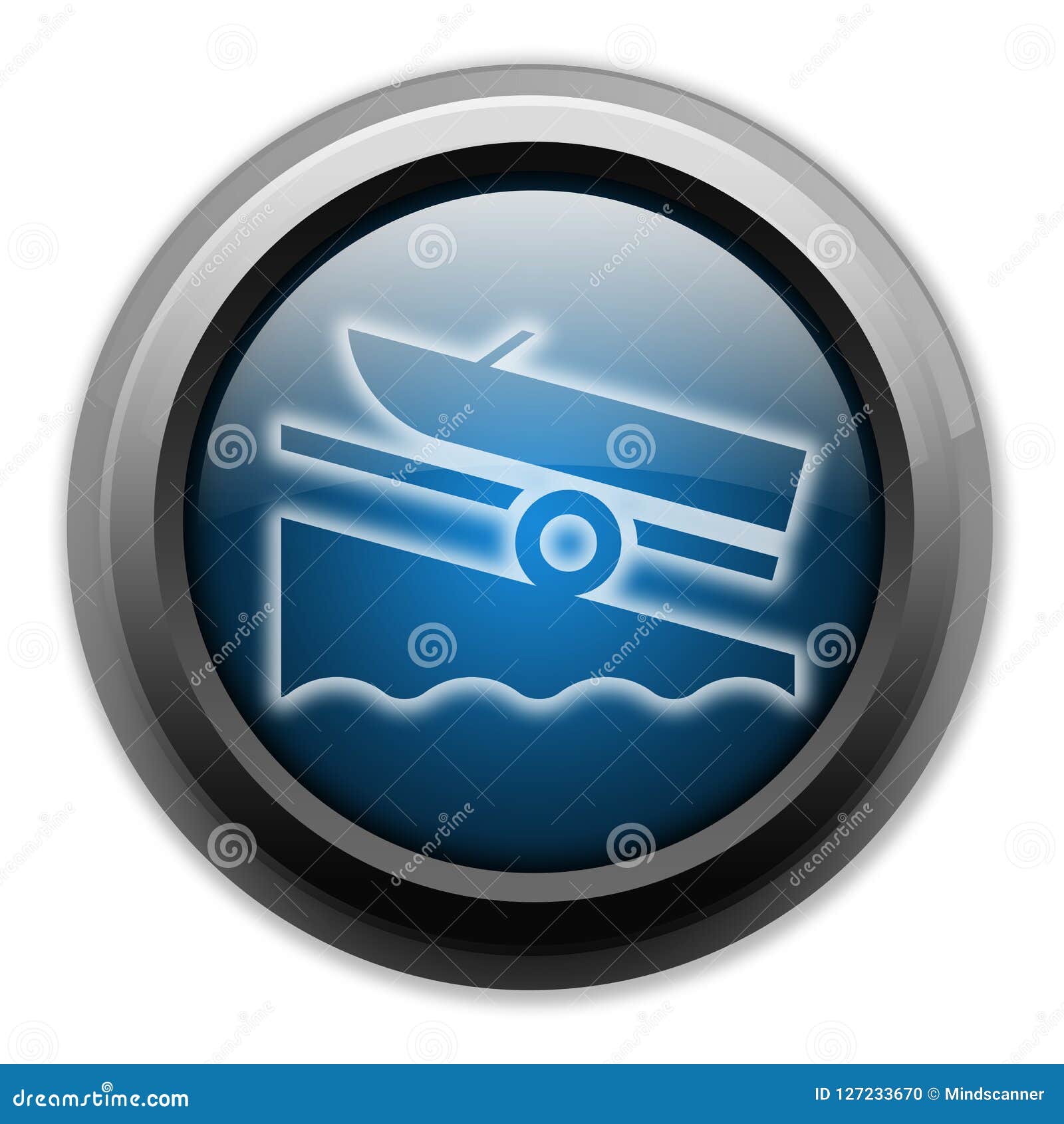 Icon, Button, Pictogram Boat Ramp Stock Illustration - Illustration of ...