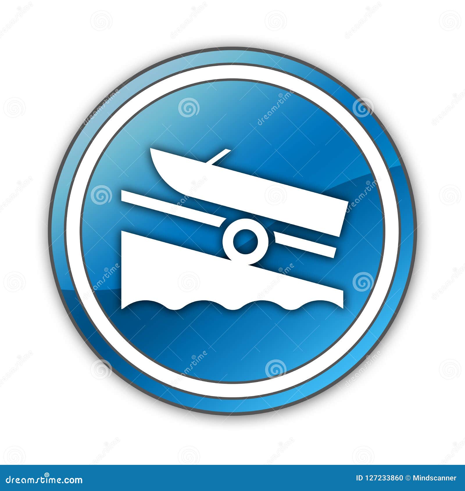 Icon, Button, Pictogram Boat Ramp Stock Illustration - Illustration of ...