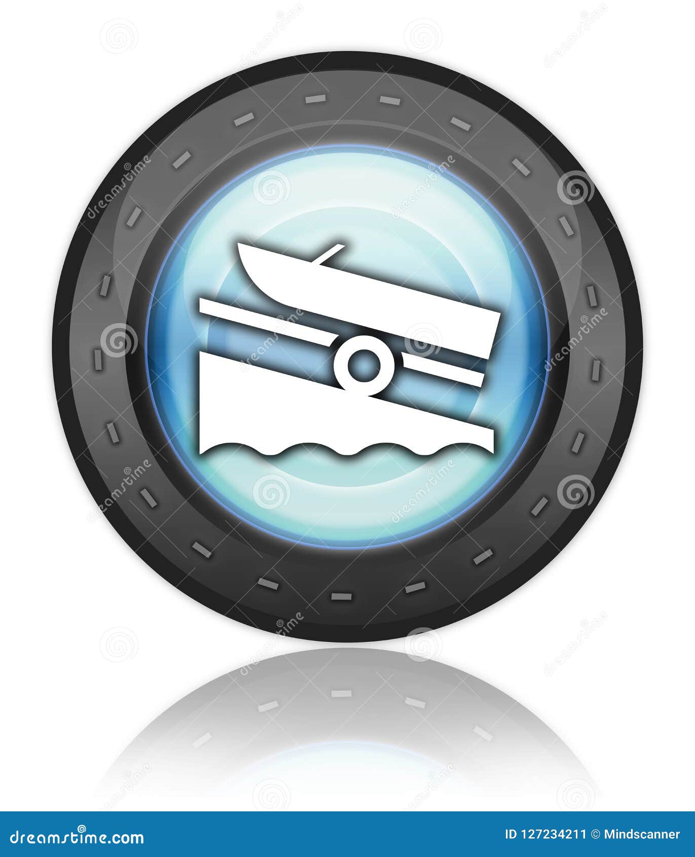 Icon, Button, Pictogram Boat Ramp Stock Illustration - Illustration of ...