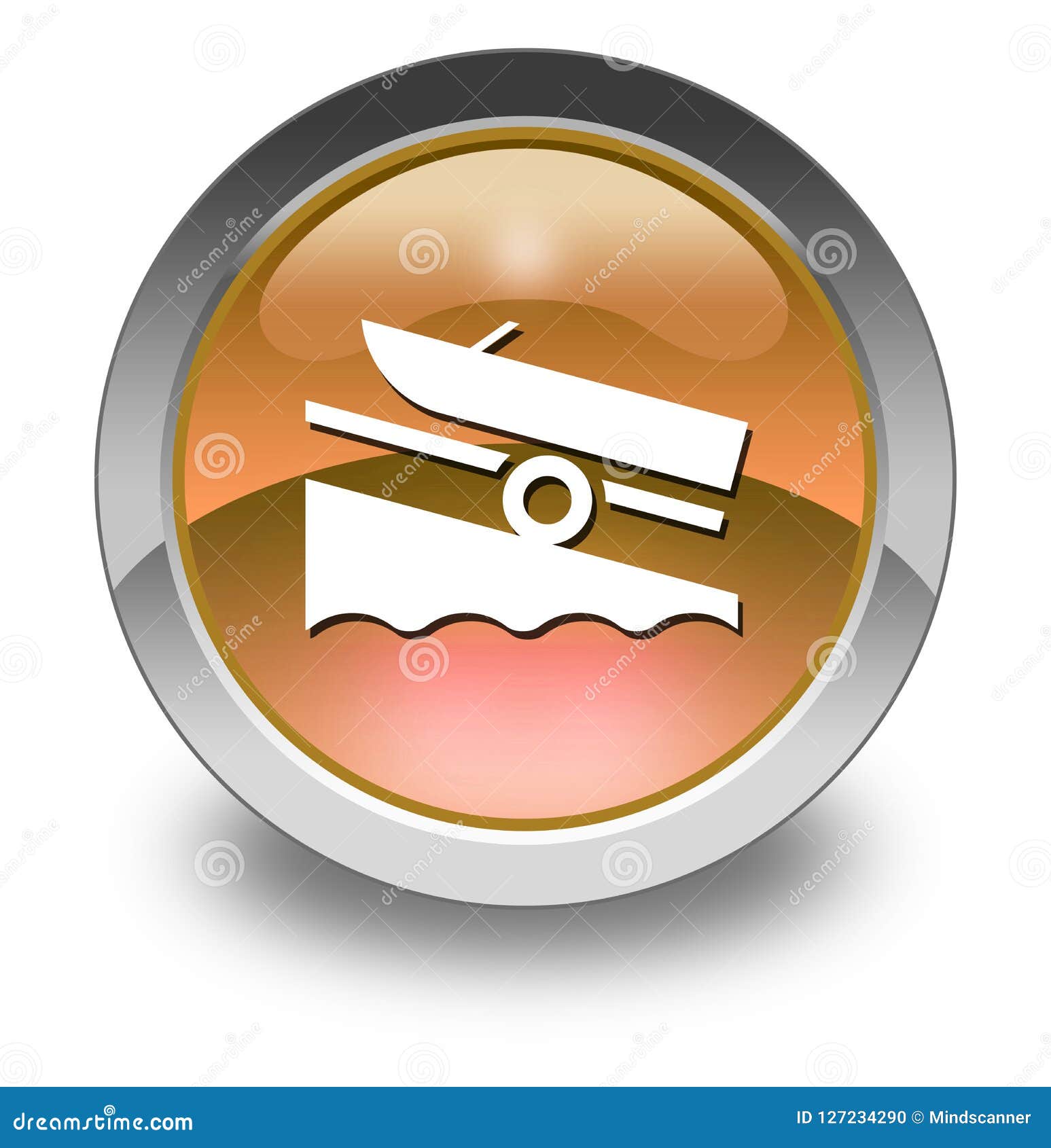 Icon, Button, Pictogram Boat Ramp Stock Illustration - Illustration of ...