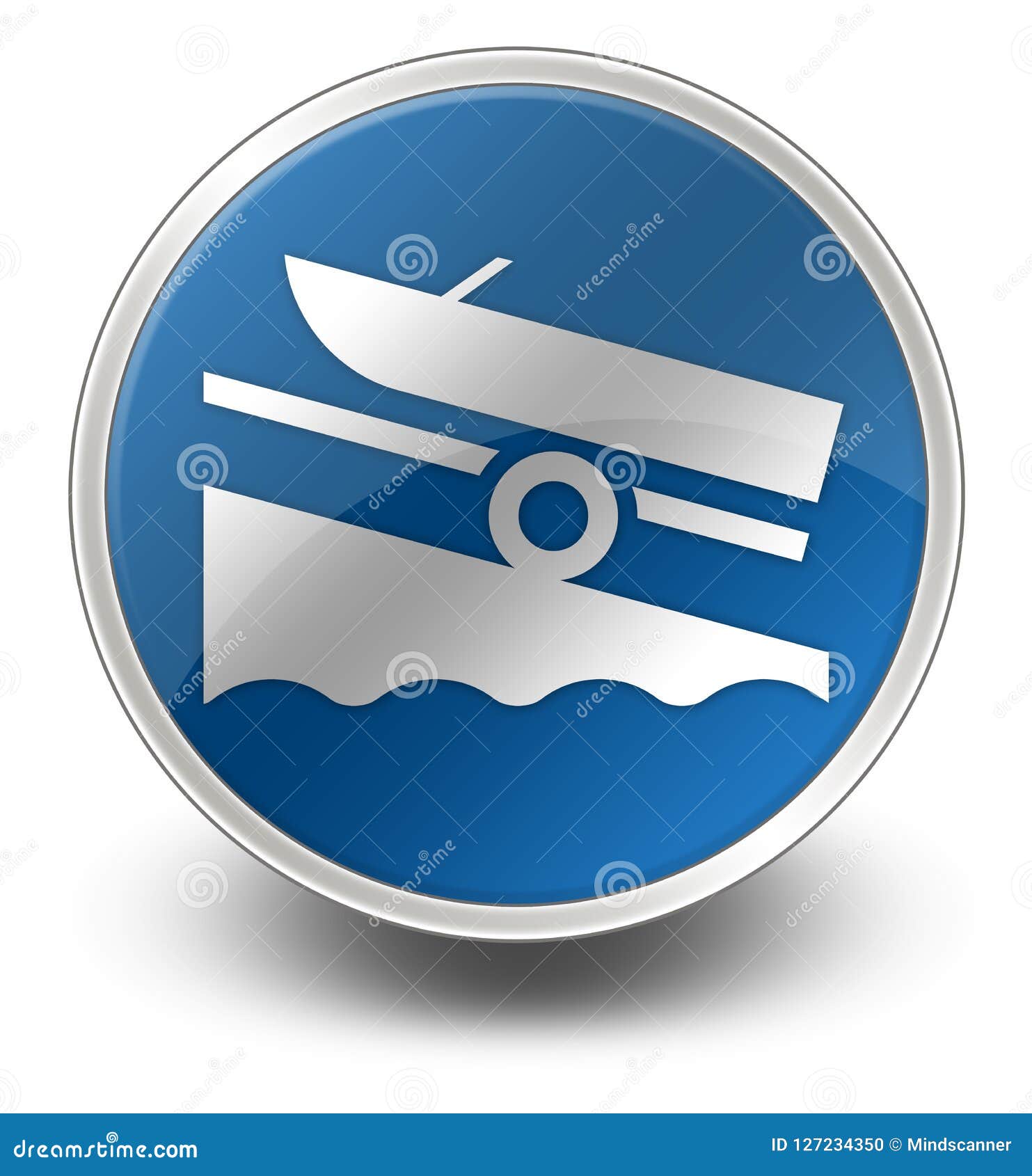 Icon, Button, Pictogram Boat Ramp Stock Illustration - Illustration of ...