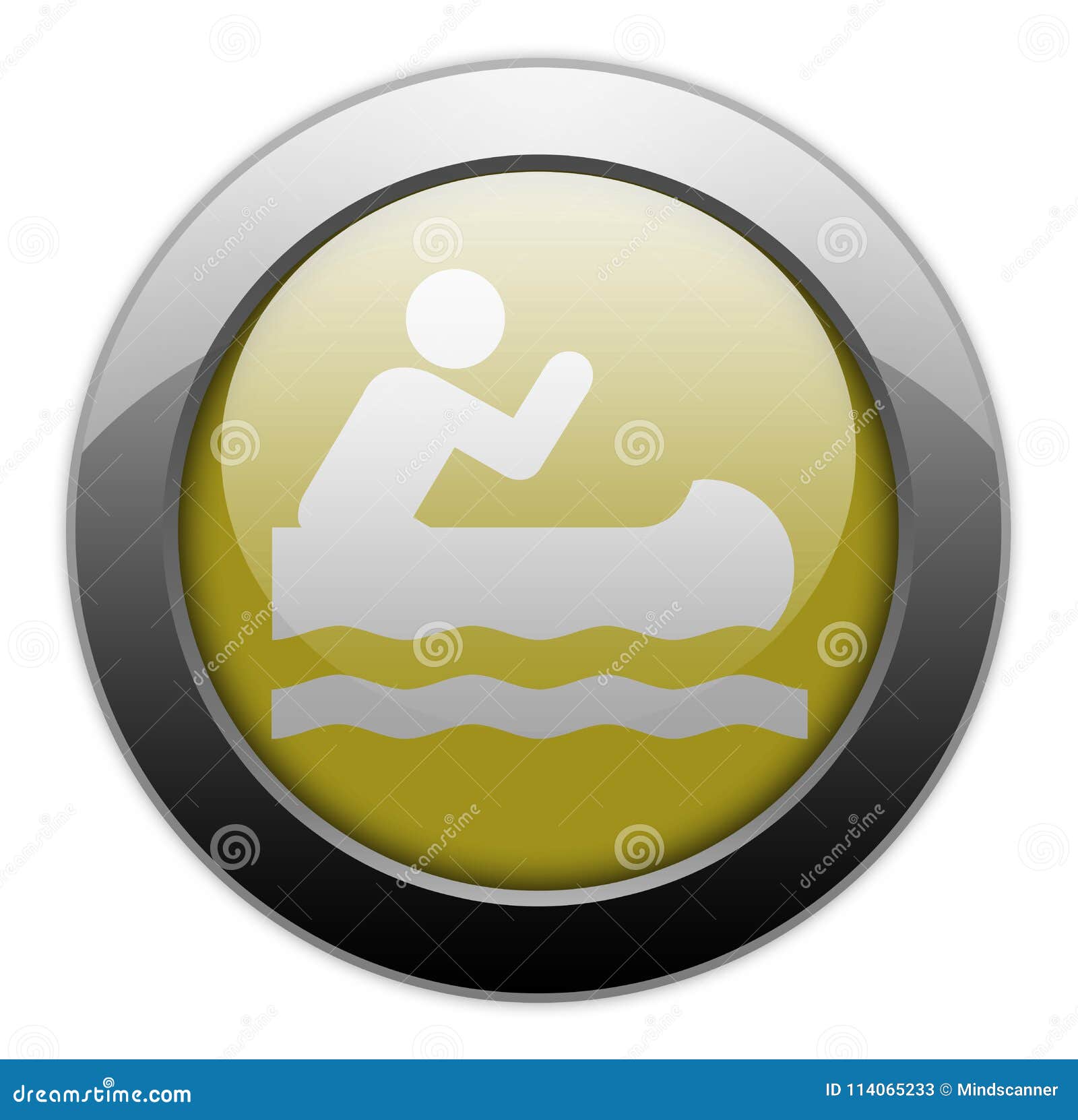 Icon, Button, Pictogram Canoeing Stock Illustration - Illustration of ...