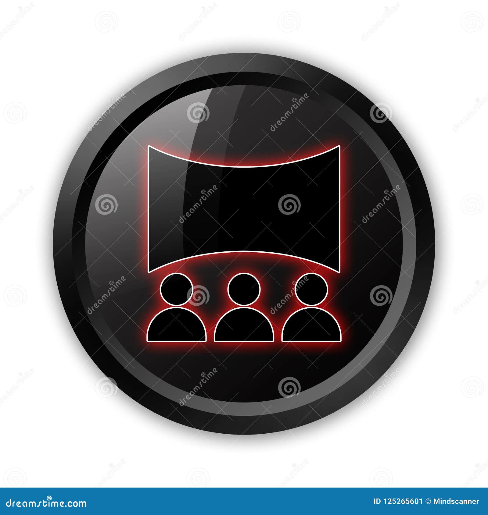 Icon, Button, Pictogram Cinema Stock Illustration - Illustration of ...
