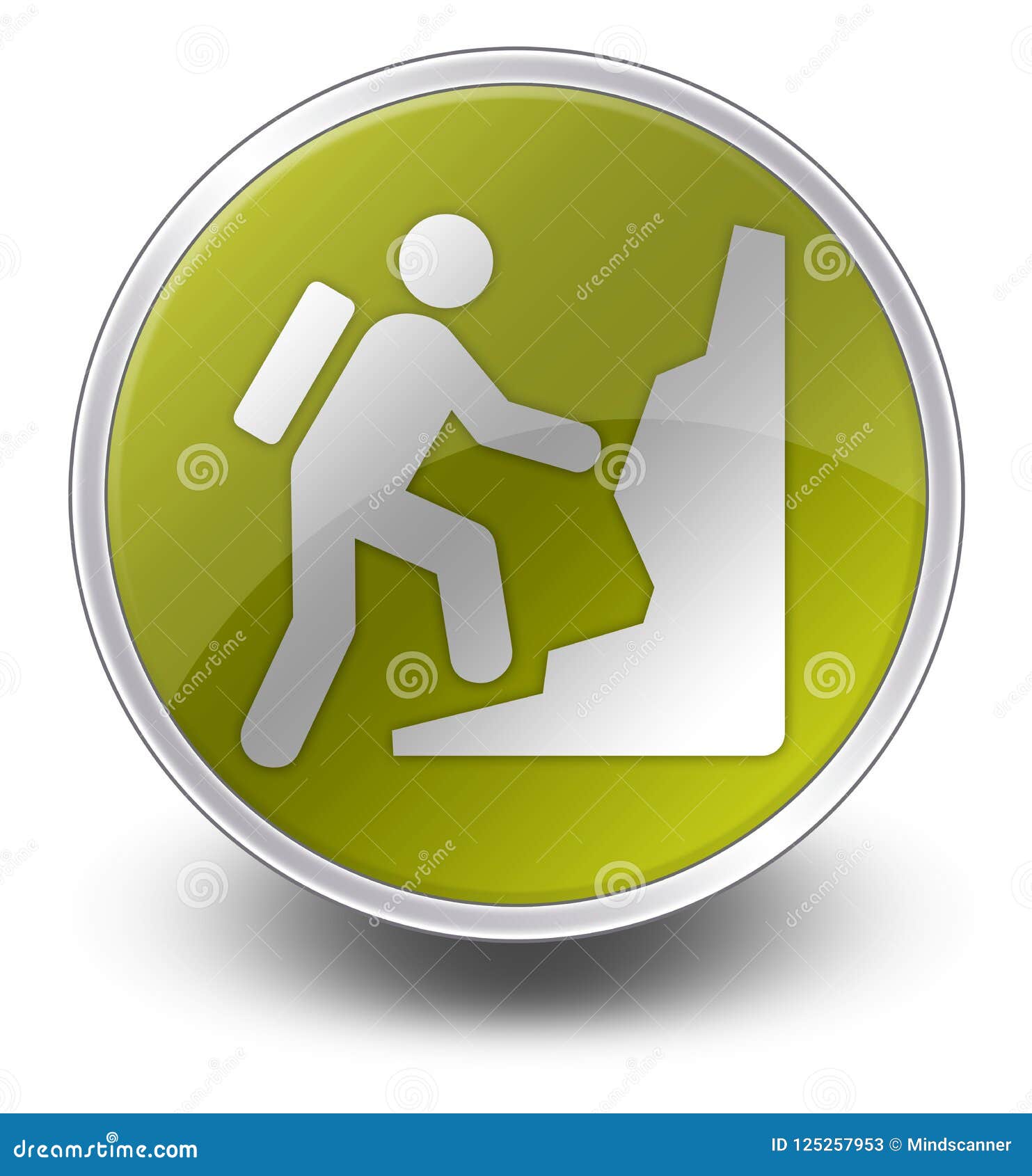 Icon, Button, Pictogram Climbing Stock Illustration - Illustration of ...