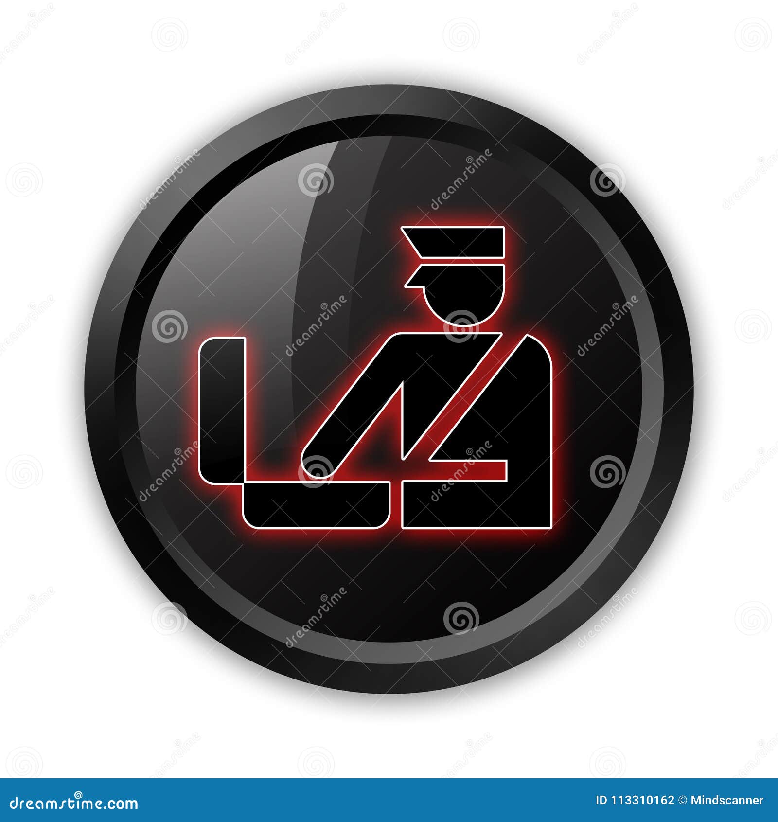 Icon, Button, Pictogram Customs Stock Illustration - Illustration of ...