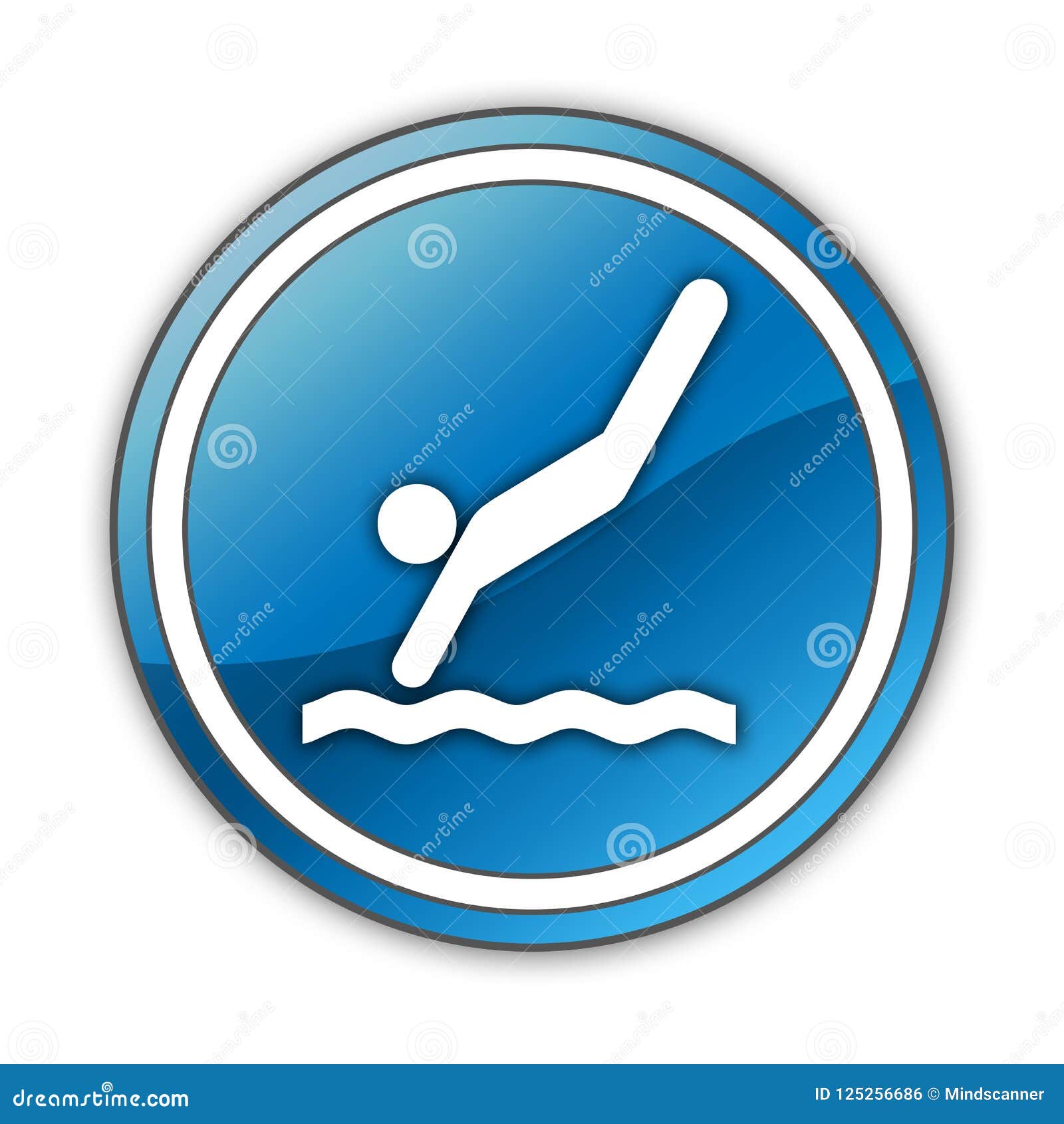 Icon, Button, Pictogram Diving Stock Illustration - Illustration of ...