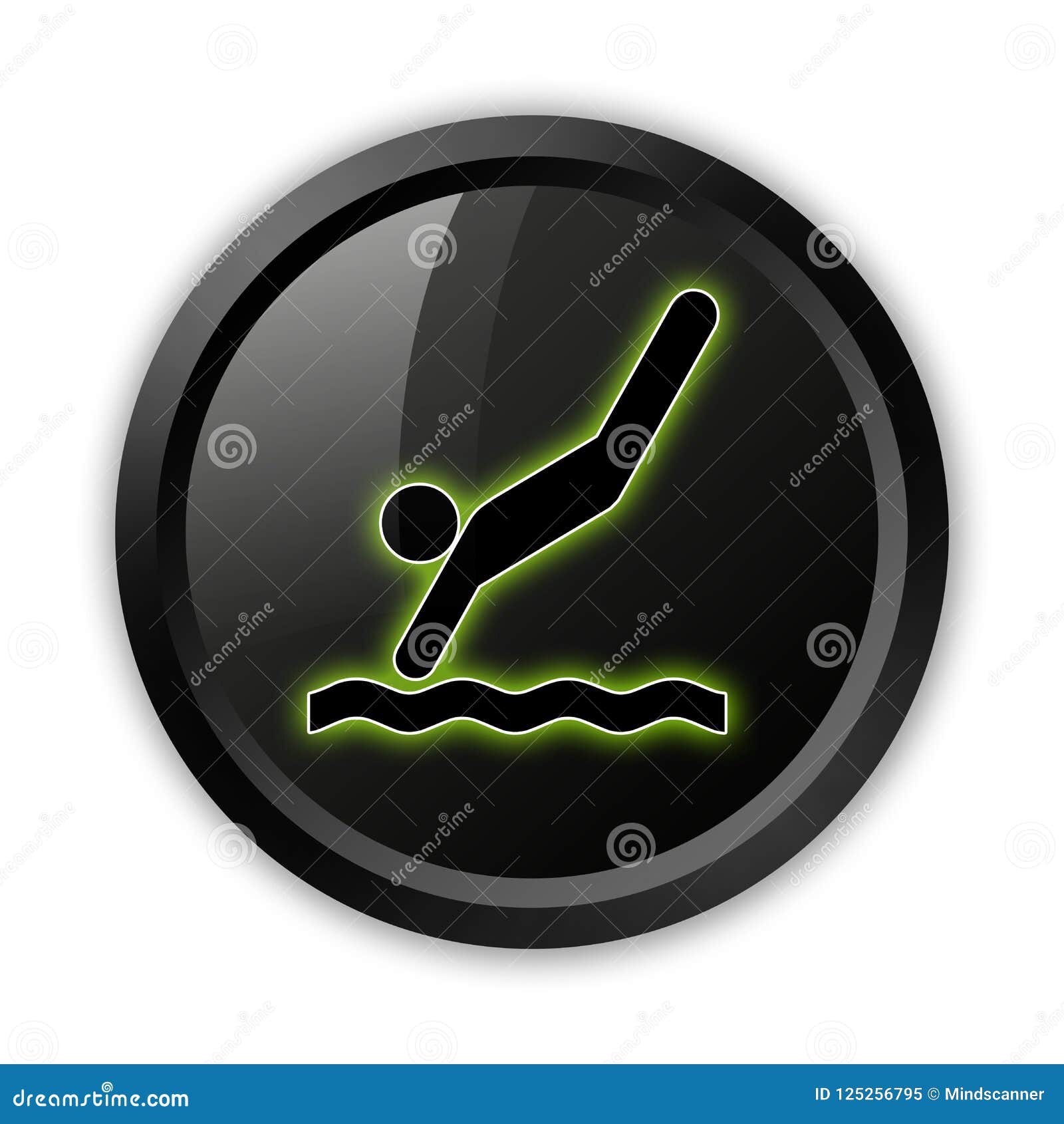 Icon, Button, Pictogram Diving Stock Illustration - Illustration of ...