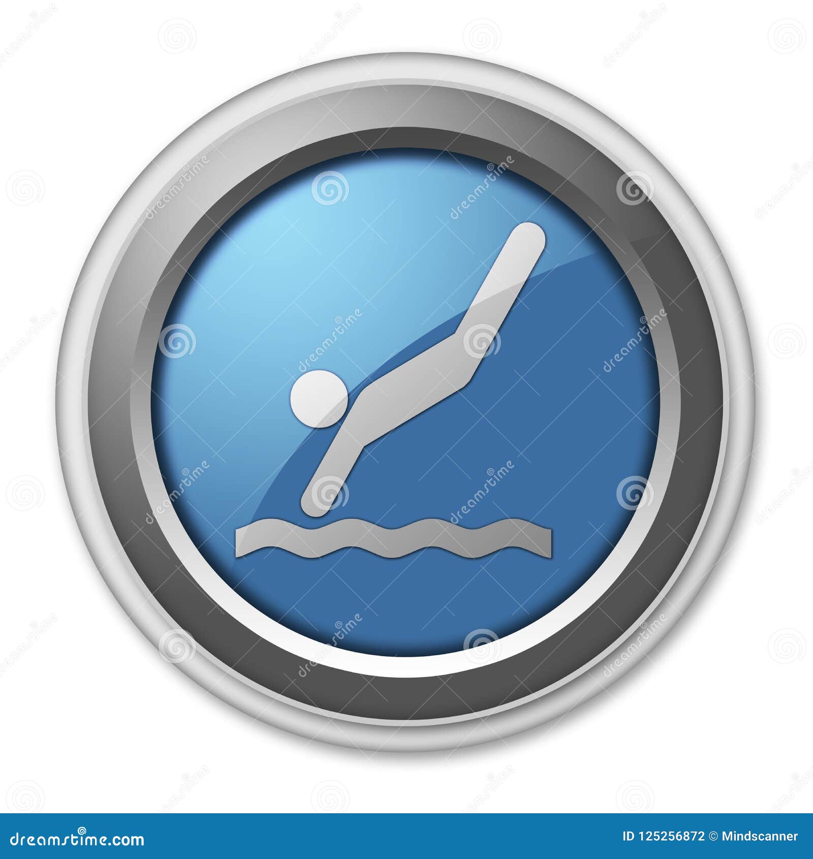 Icon, Button, Pictogram Diving Stock Illustration - Illustration of ...