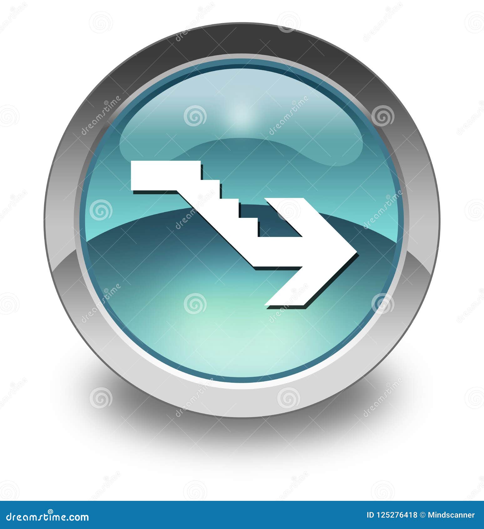 Icon, Button, Pictogram Downstairs Stock Illustration - Illustration of ...