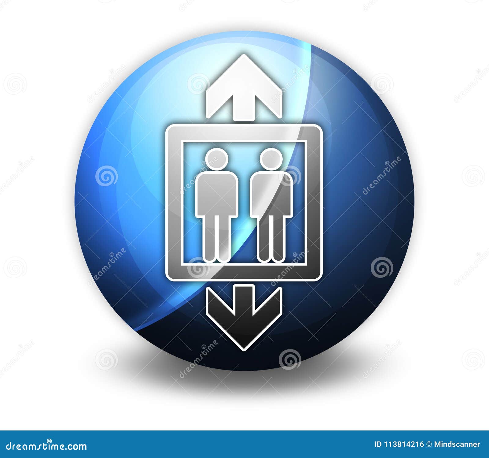 Icon, Button, Pictogram Elevator Stock Illustration - Illustration of ...