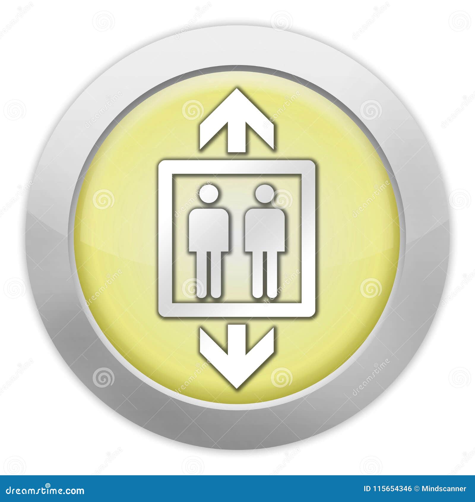 Icon, Button, Pictogram Elevator, Lift Stock Illustration ...