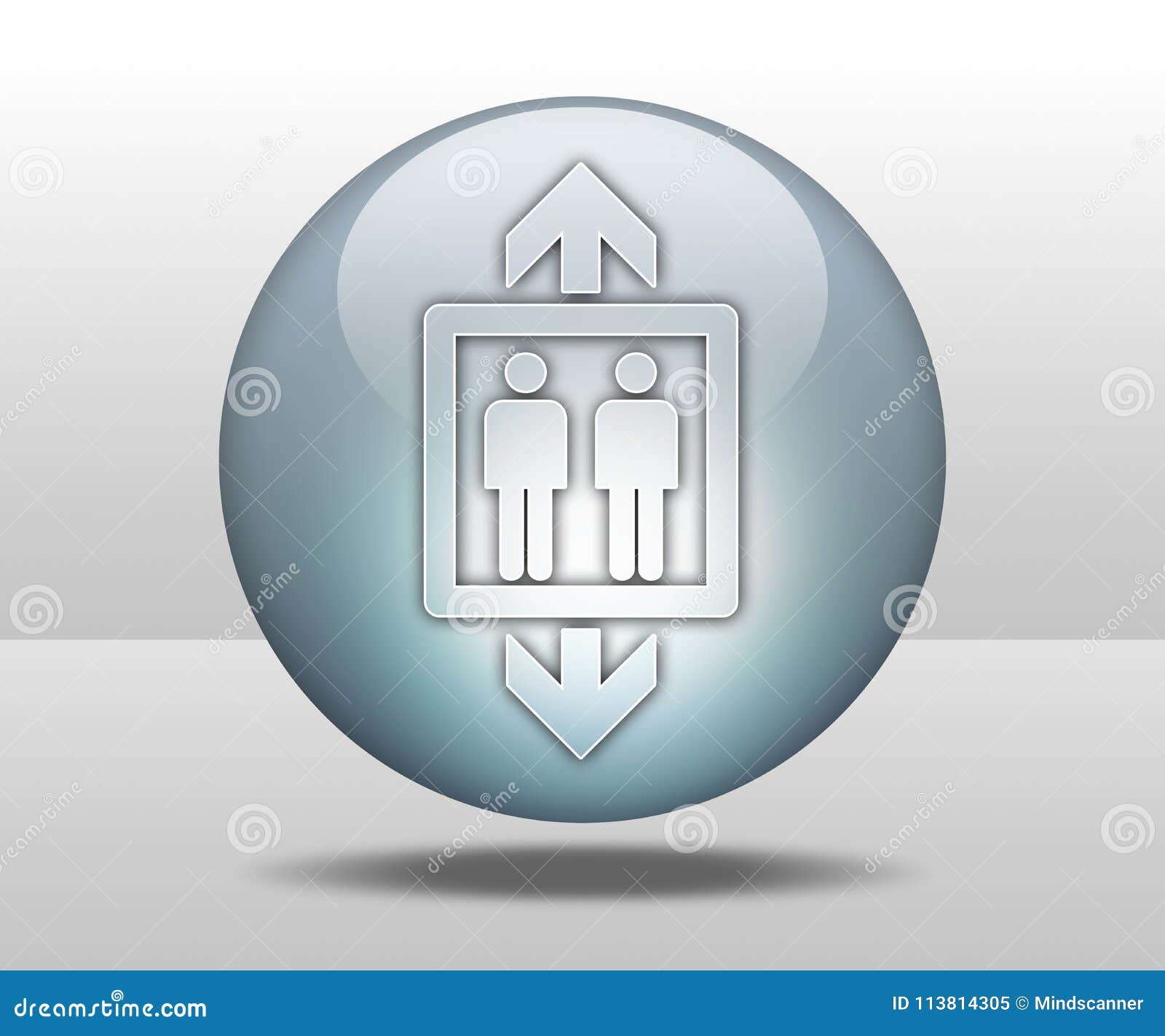 Icon, Button, Pictogram Elevator Stock Illustration - Illustration of ...