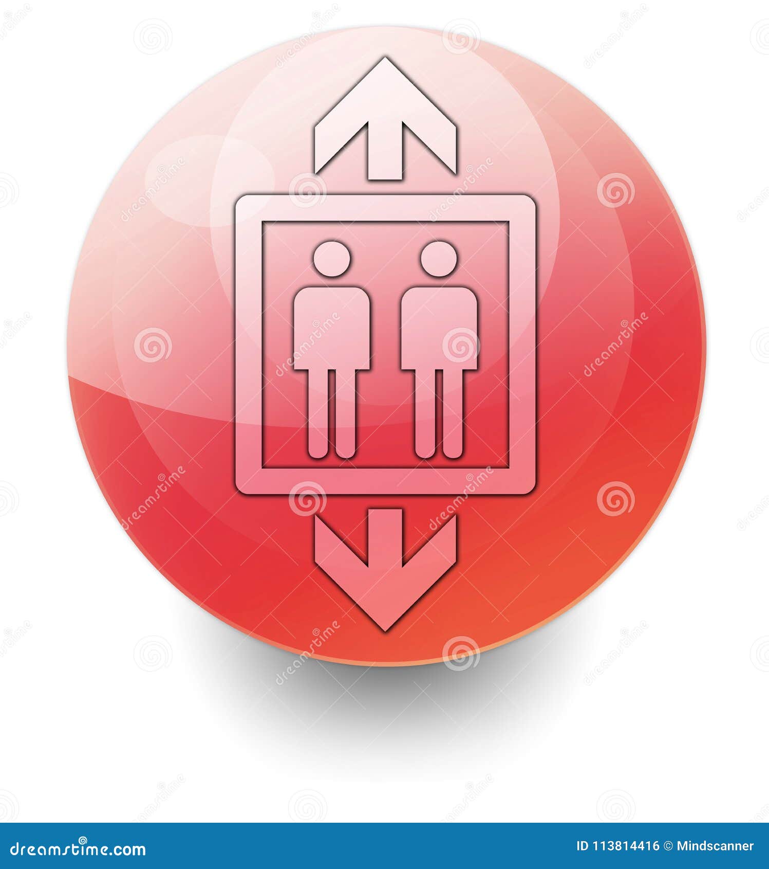 Icon, Button, Pictogram Elevator Stock Illustration - Illustration of ...